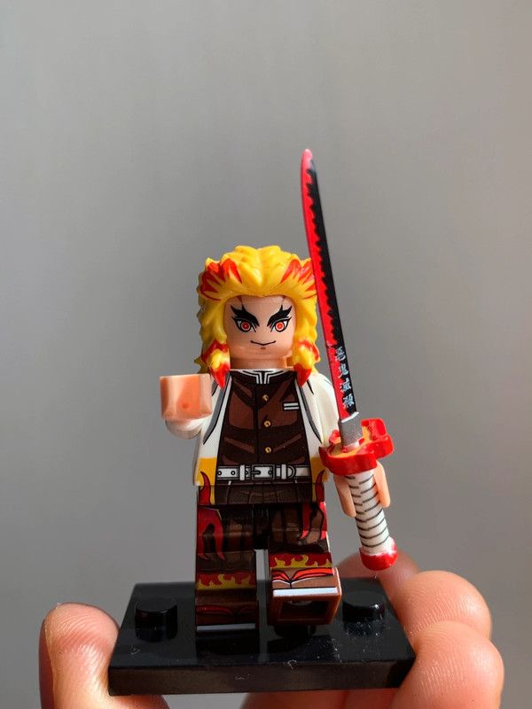 Anime × LEGO Demon Slayer Anime Minifigure Custom Lego Rengoku | Grailed