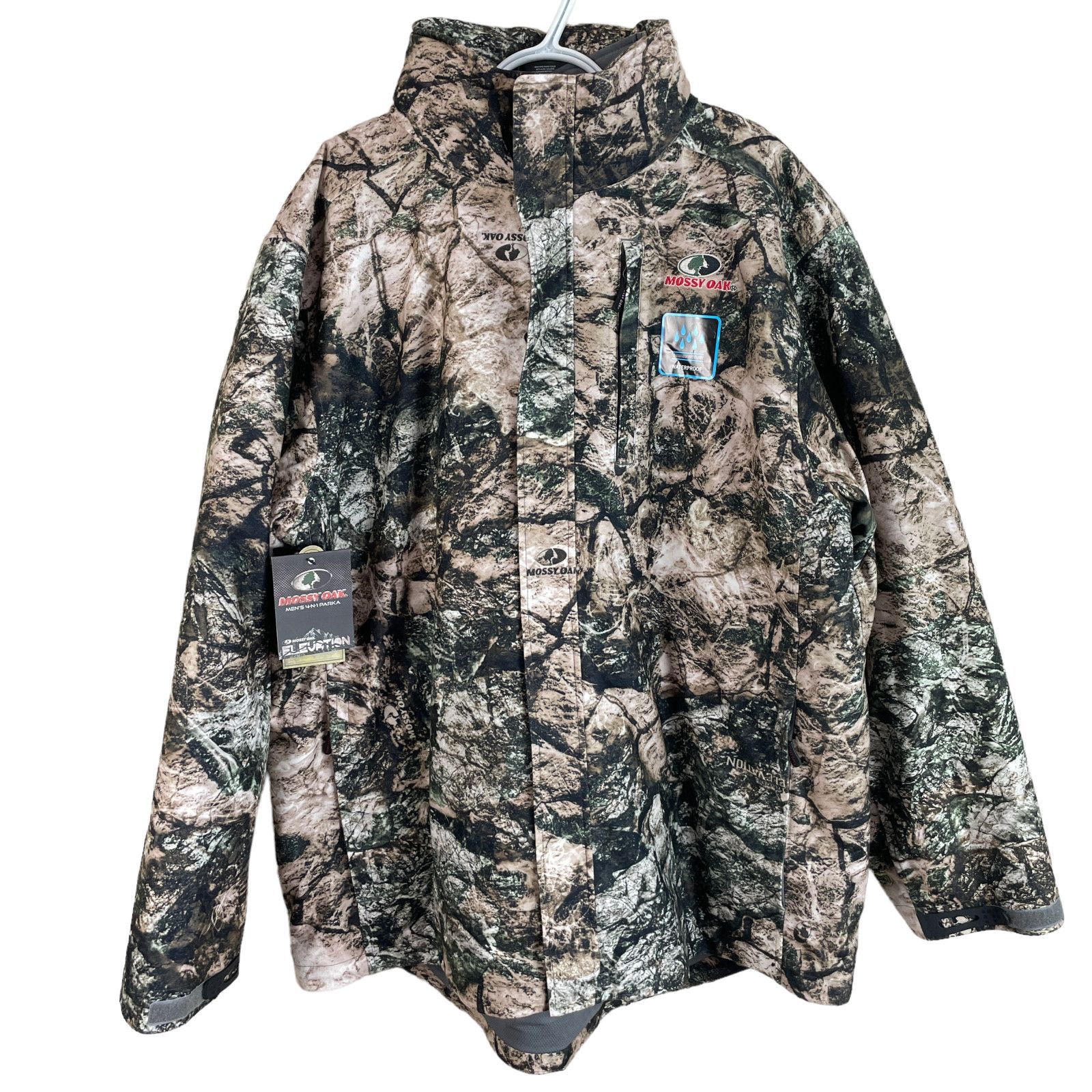 Mossy Oaks Mossy Oak Camo Hunting 4-in-1 Parka Waterproof Hood New ...