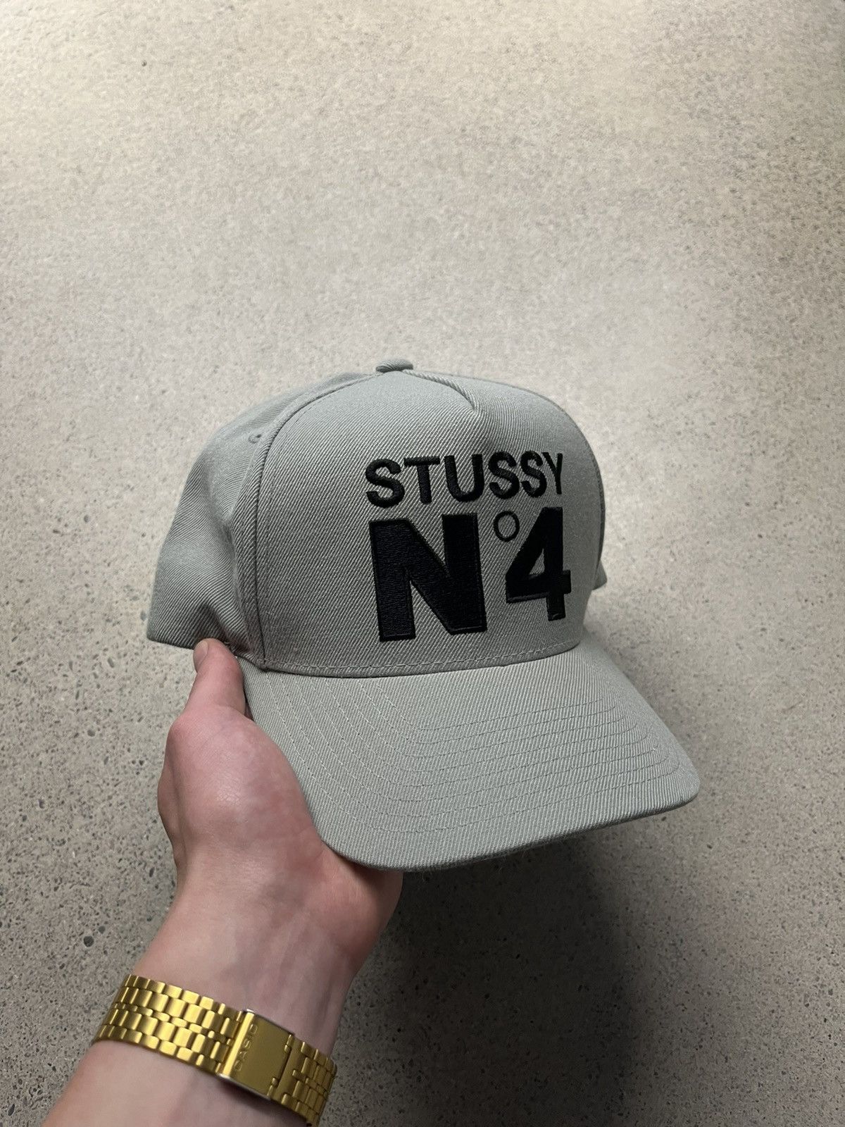 Stussy Stussy No 4 Logo Snapback Cap Hat | Grailed