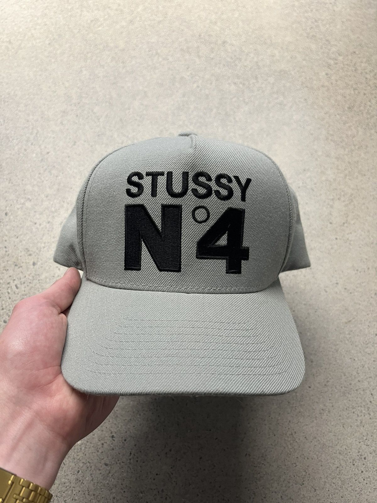 Stussy Stussy No 4 Logo Snapback Cap Hat | Grailed