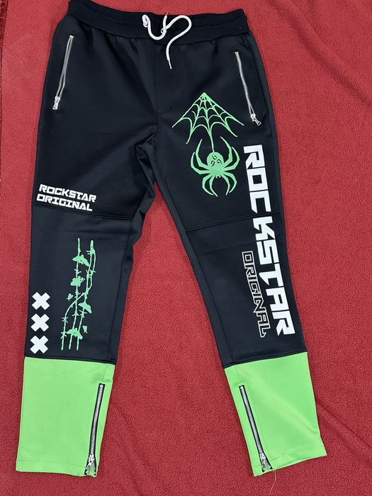 Rockstar Rockstar Slime 999 Spider Track Pants | Grailed