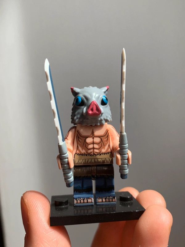 Anima × Custom × Lego Demon Slayer Anime Minifigure Custom Lego Inosuke ...