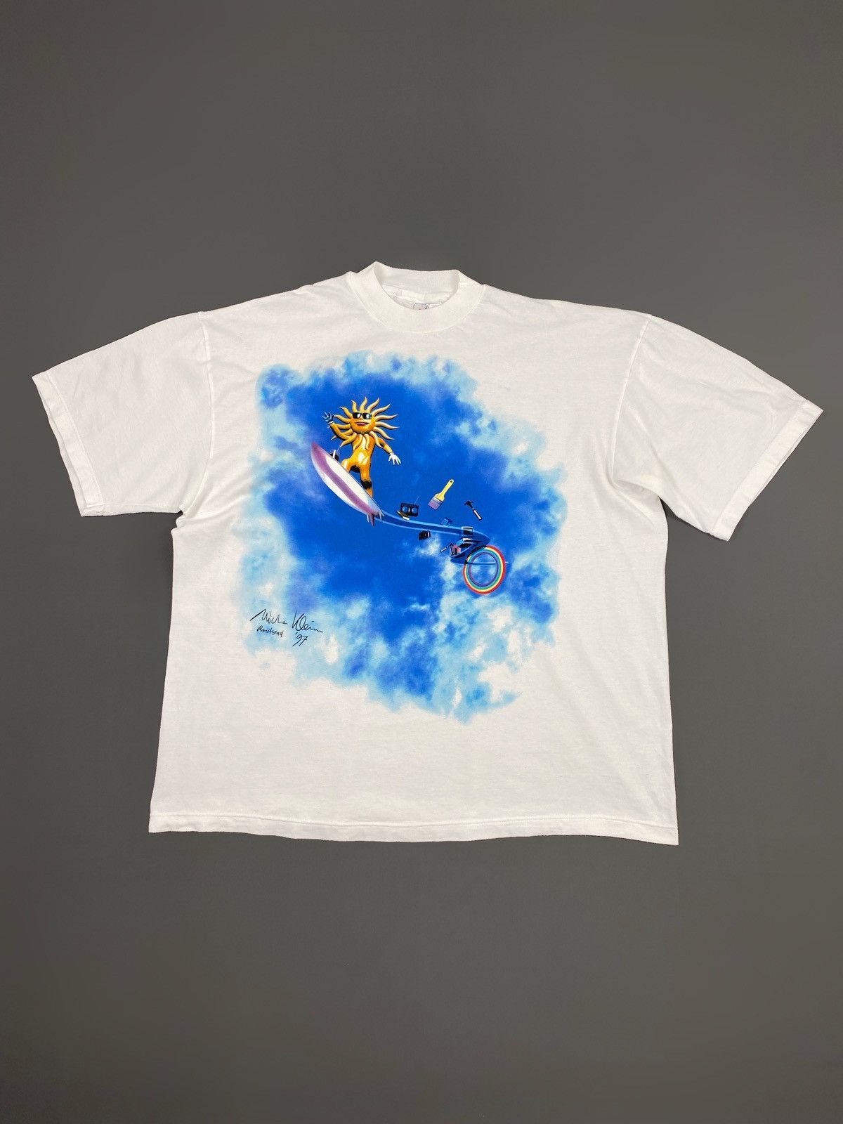 Art × Streetwear × Vintage 1997 Vintage Micha Klein Digital Surf Art ...