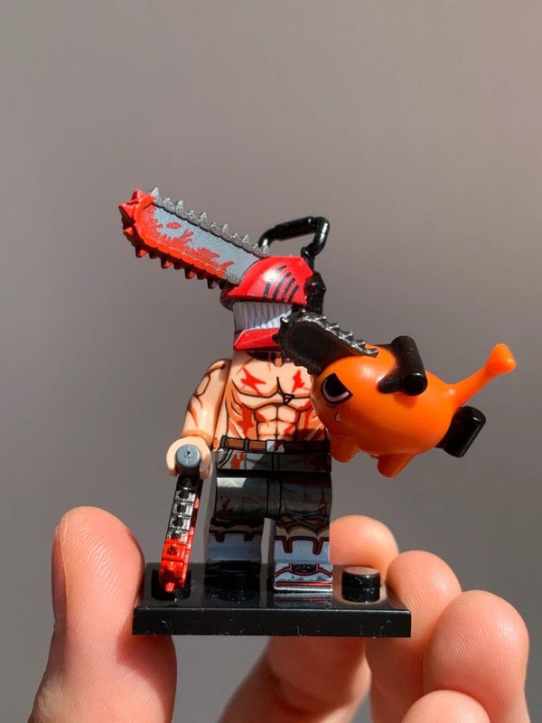 Anima × Custom × Lego Chainsaw Man Anime Minifigure Custom Lego Denji ...