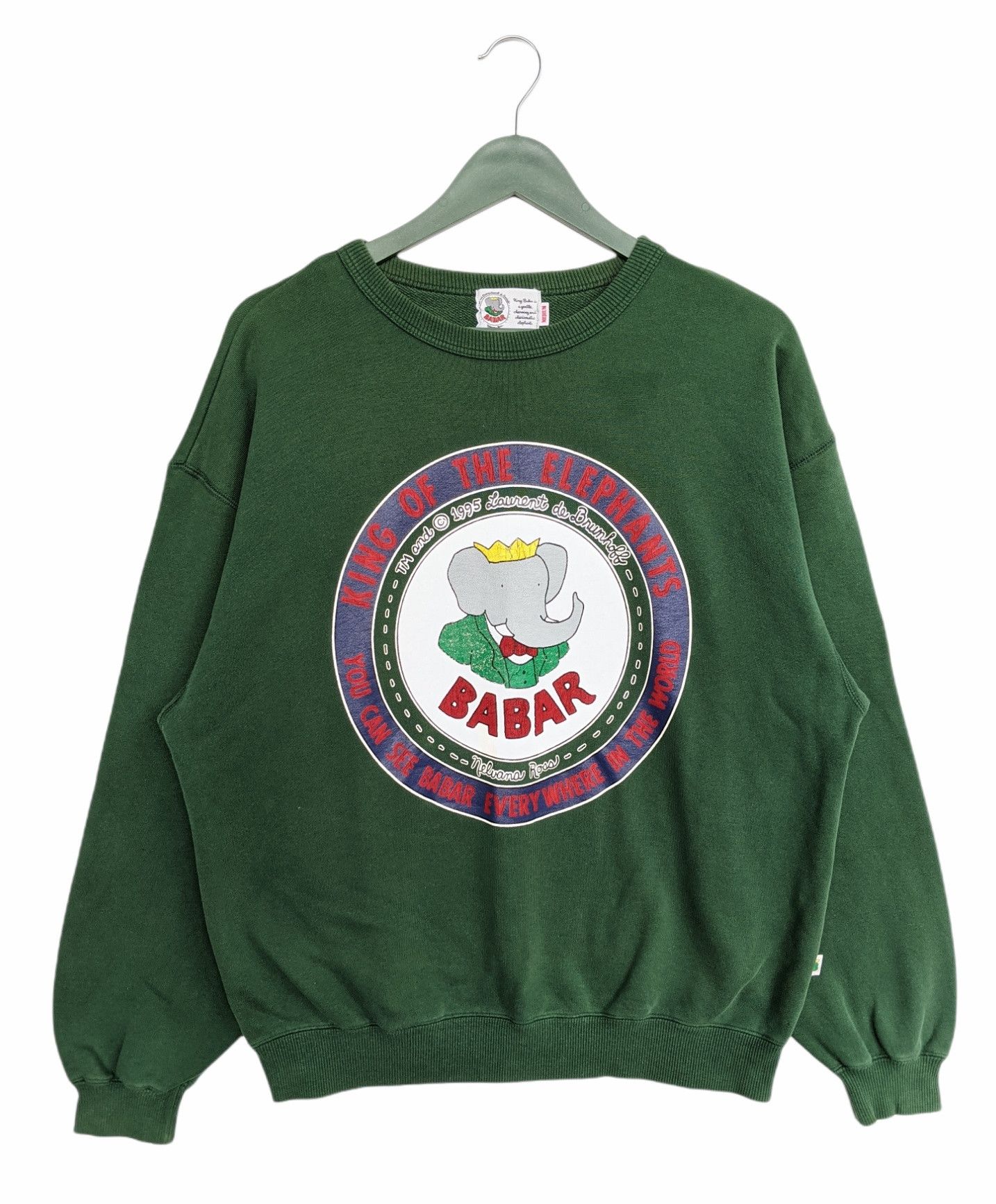 Cartoon Network RARE💥1995 Babar King Of The Elephant Sweatshirt | Grailed