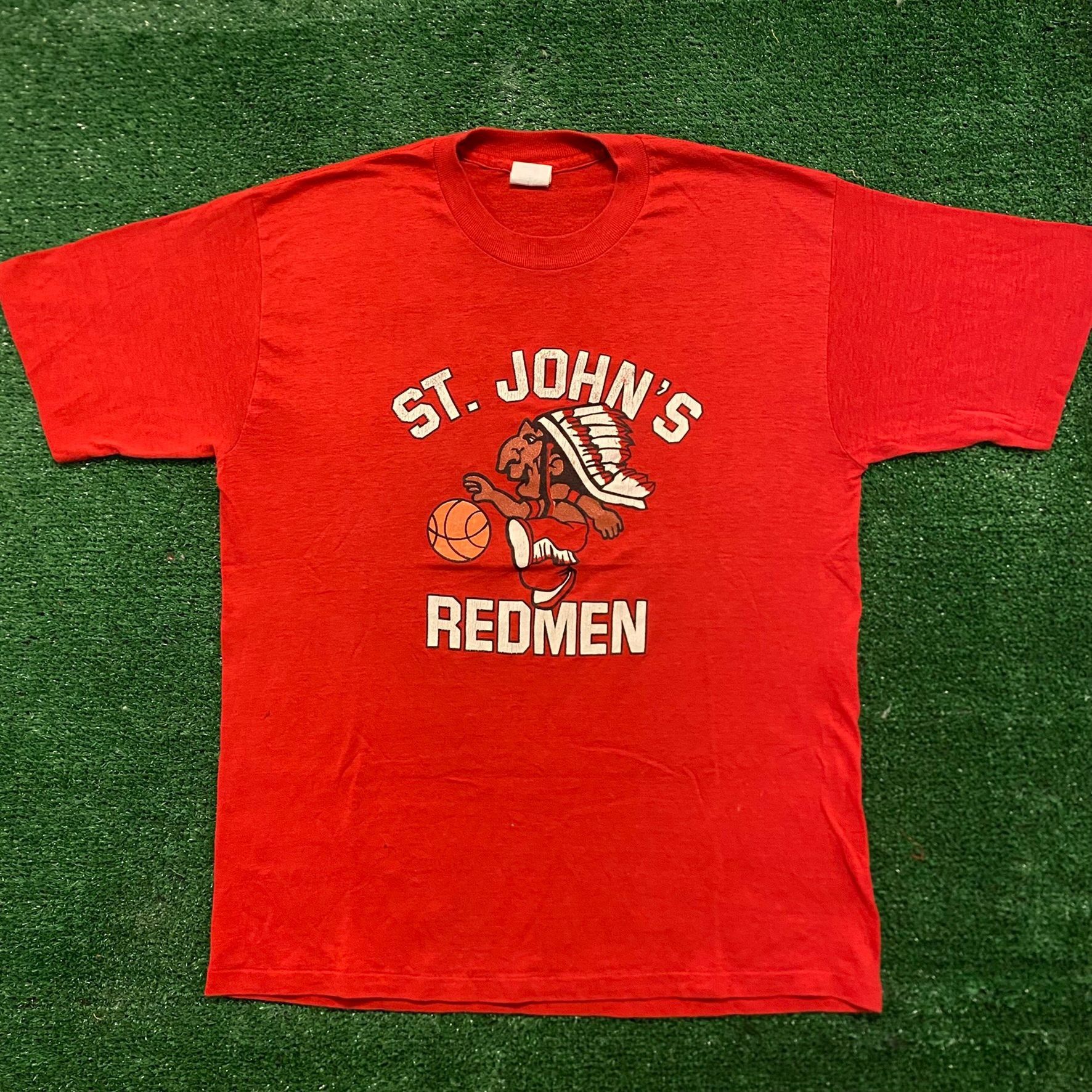 Vintage St. John's Redmen Basketball Vintage 70s 80s Sports T-Shirt ...