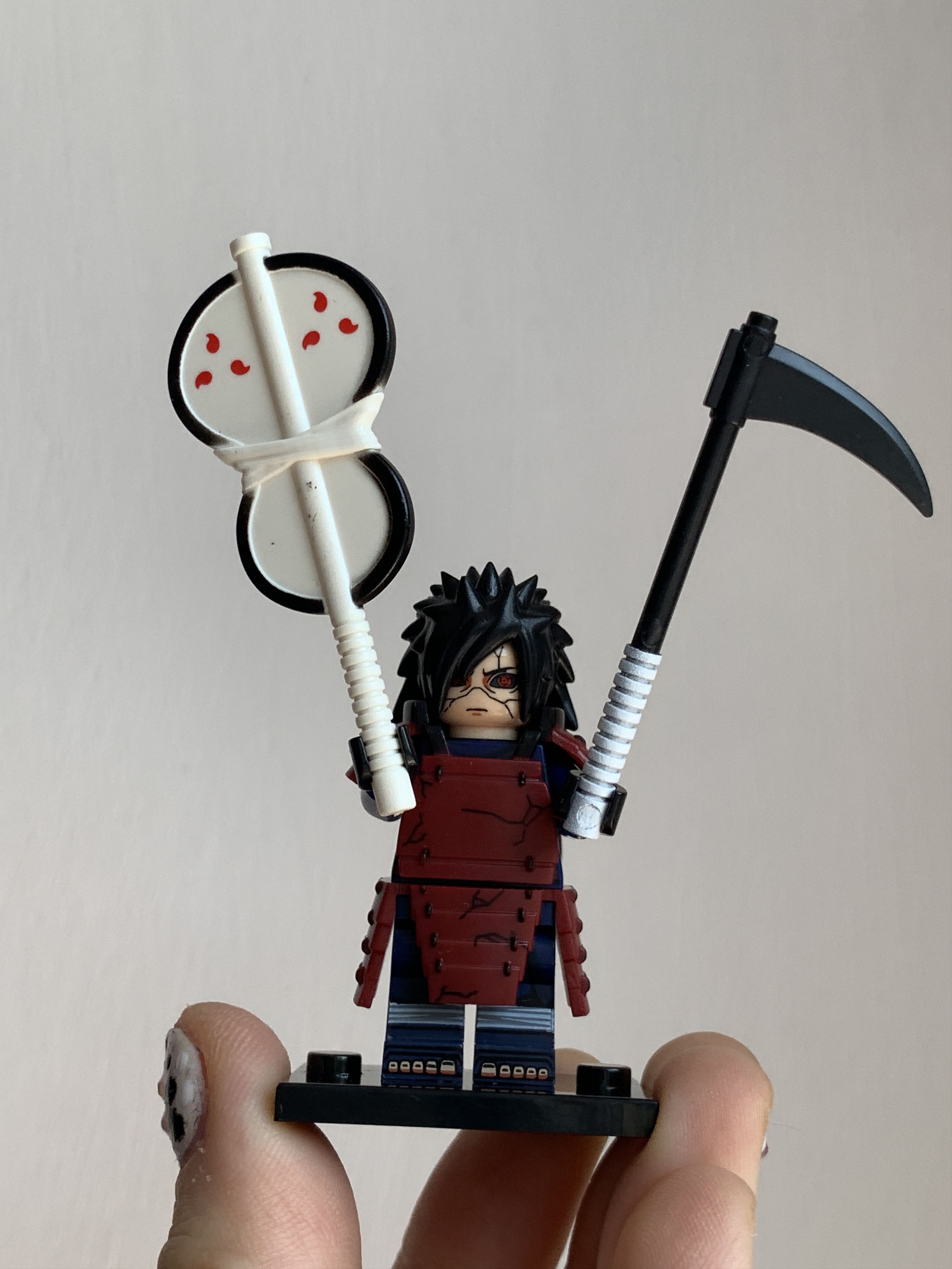 Anima × Custom × Lego Naruto Madara Uchiha Lego Custom Anime Minifigure ...