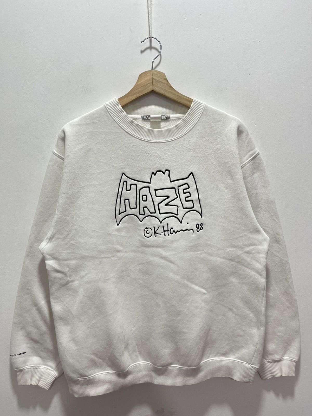 Haze × Keith Haring × Vintage VINTAGE HAZE X KEITH HARING EMBROIDERY LOGO SWEATSHIRT | Grailed