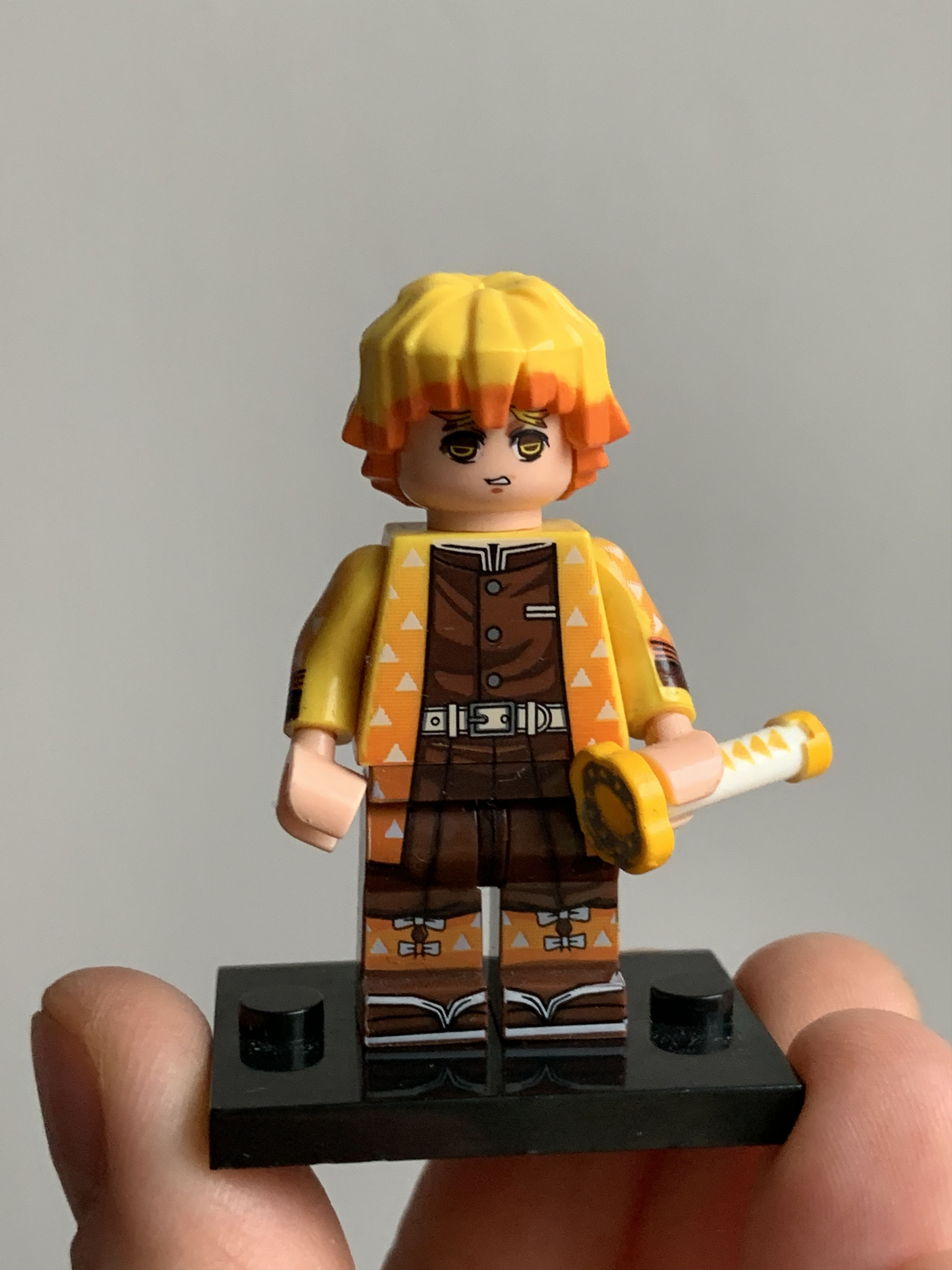 Custom Demon Slayer Zenitsu Anime Minifigure Custom Lego | Grailed