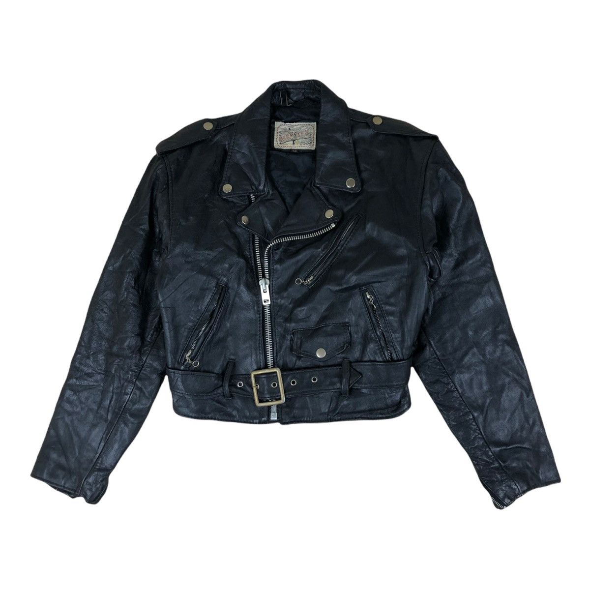 Vintage 1980s Mex Tex Classic Motorcycle Leather Biker Jacket | Grailed