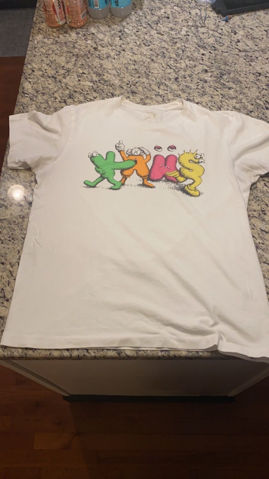 Uniqlo Kaws X Uniqlo Collab y2k White t shirt | Grailed