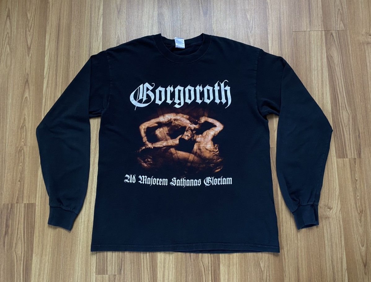 Band Tees × Vintage Gorgoroth Ad Majorem Sathanas Gloriam Sleeve Shirt ...