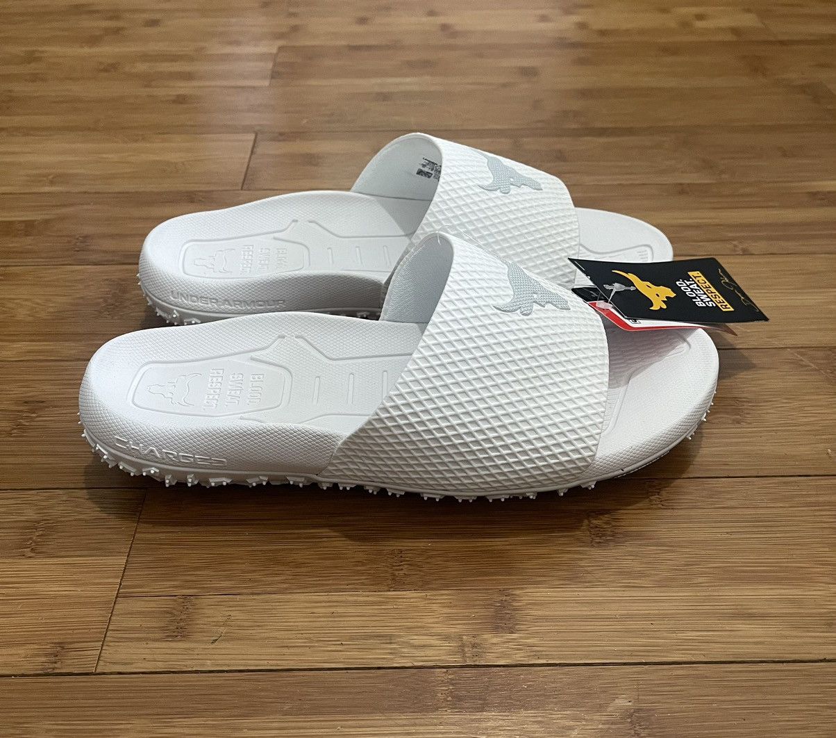 Under Armour Under Armour Project Rock Michelin Slide Sandals White ...
