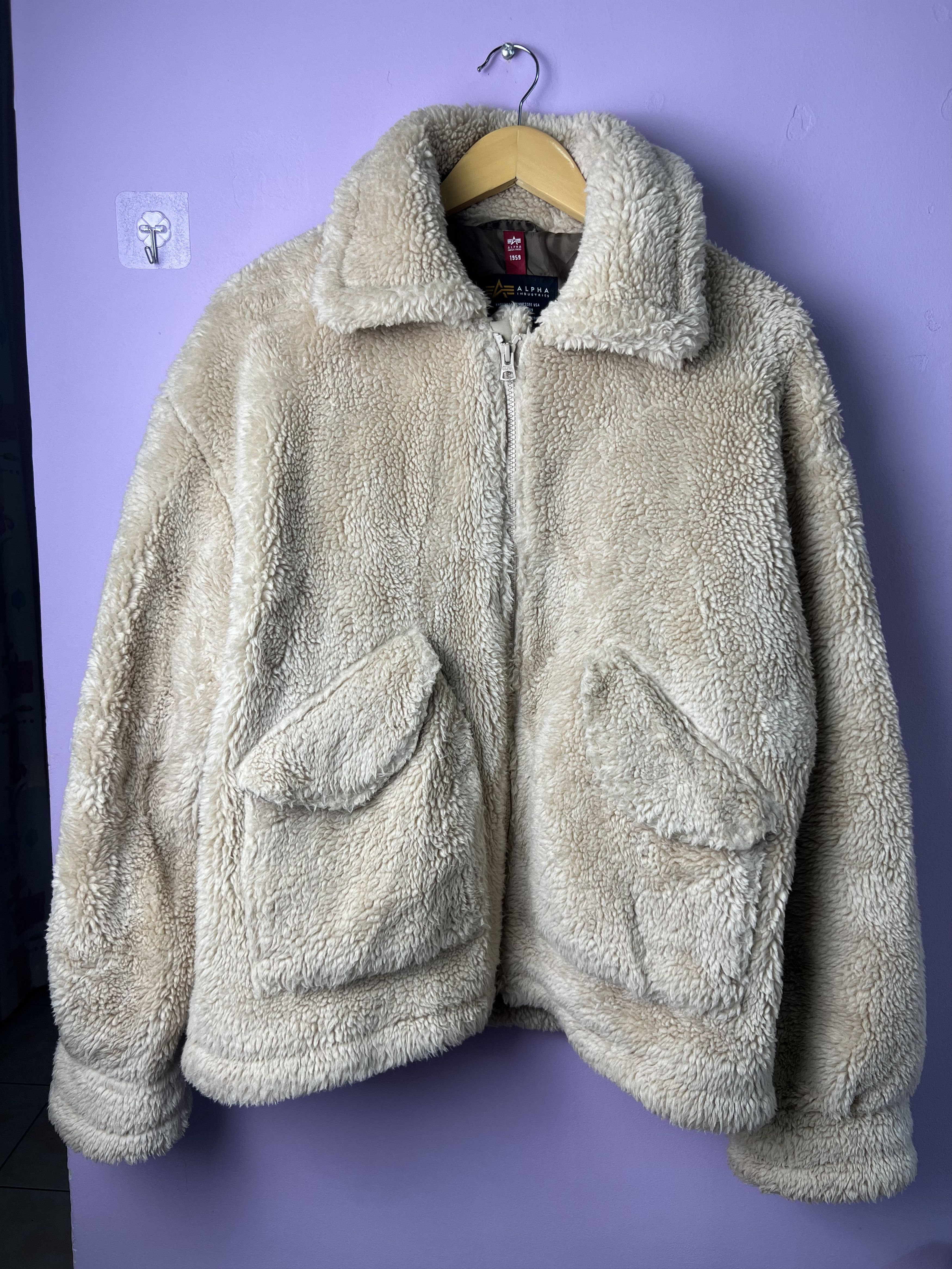 Alpha Industries × Designer × Mink Fur Coat 🔥Rare Alpha Industries Deep ...