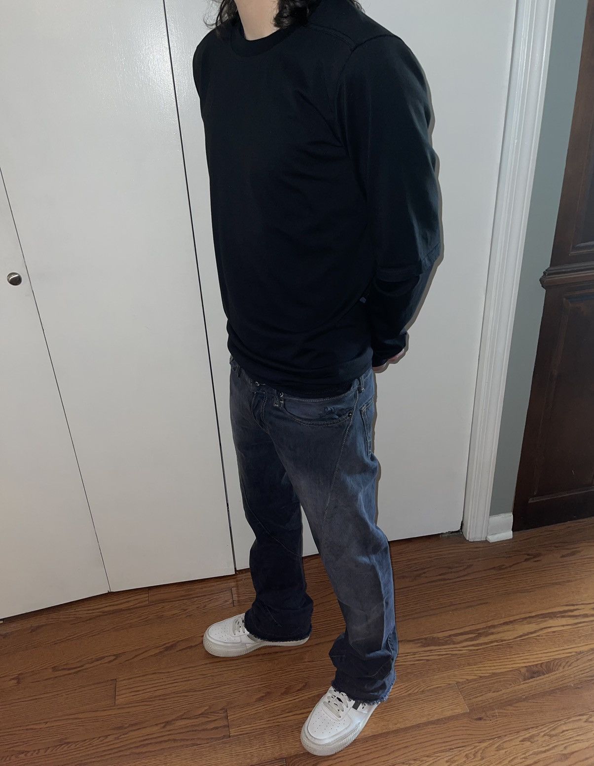 Rick Owens FW06 “Dustulator” Mud Wash Spiral Cut Flared Jeans | Grailed