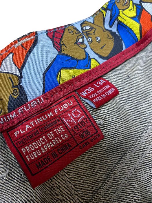 Vintage Vintage Platinum Fubu Fat Albert X Junkyard Gang Baggy Jeans ...