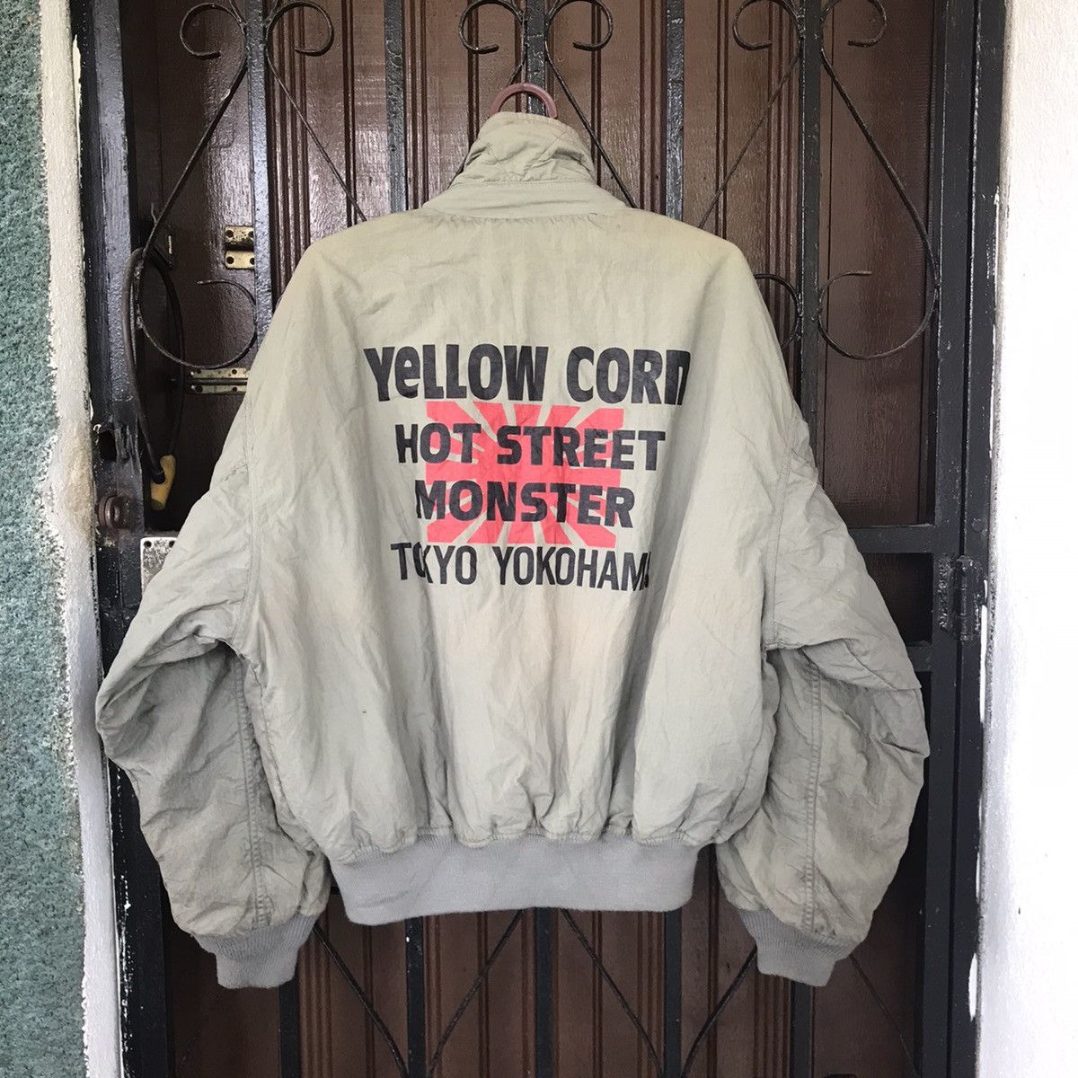 Bomber Jacket × Vintage × Yellow Corn Vtg Yellow Corn Hot Street ...