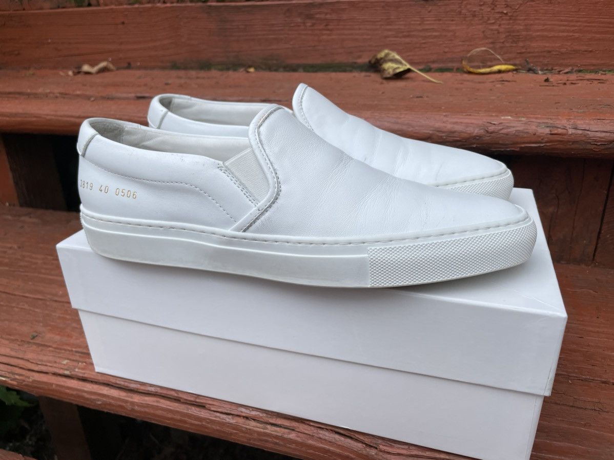 Common Projects Woman by Common Projects Leather Slip on Sneakers ...