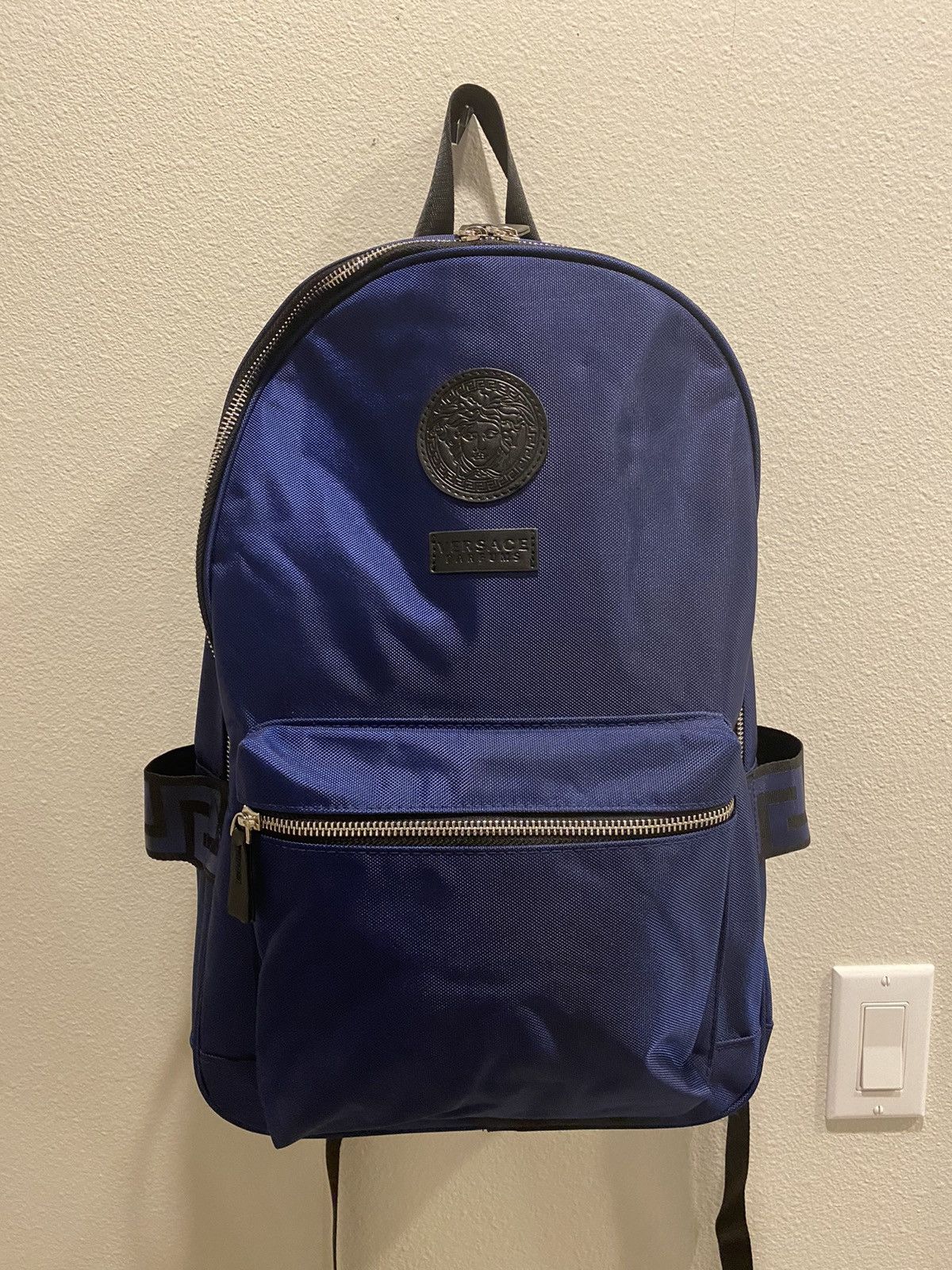 Versace VERSACE PARFUMS Navy Blue Summer Backpack | Grailed