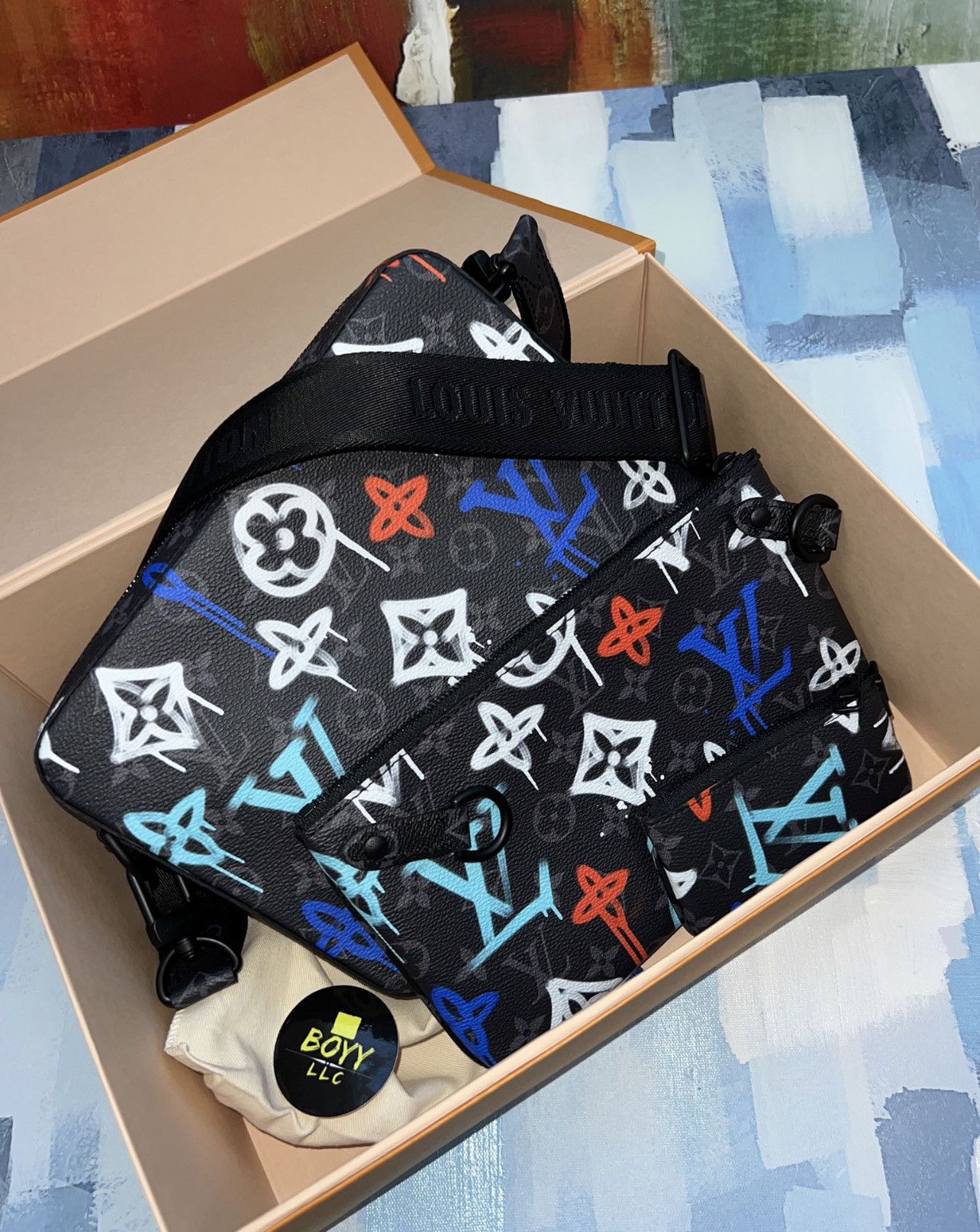 Louis Vuitton LOUIS VUITTON GRAFFITI TRIO BAG | Grailed