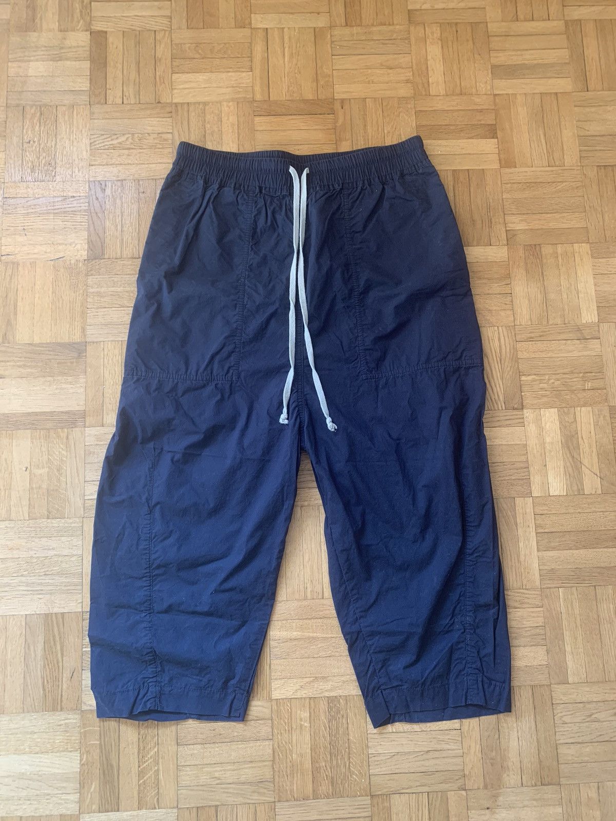 Rick Owens × Rick Owens Drkshdw Rick Owens Dark Blue Cropped Pants ...