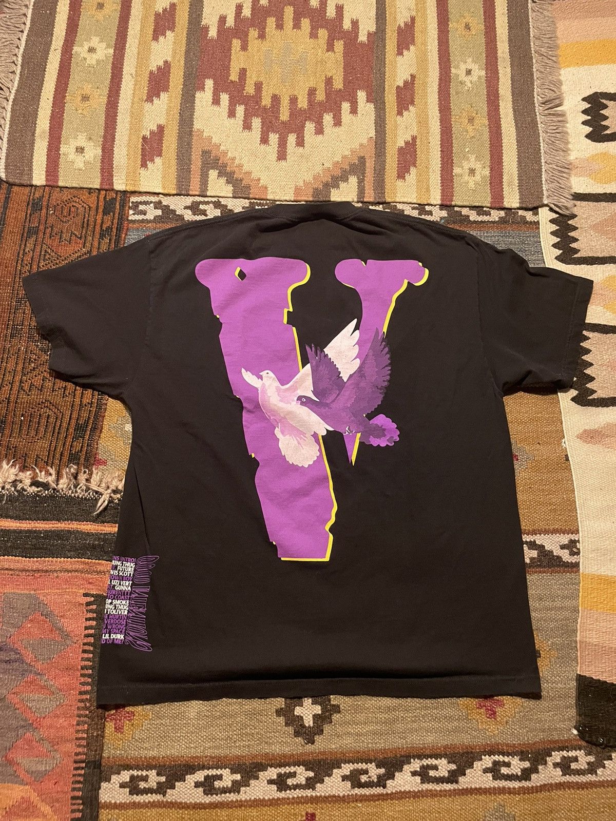 Designer × Streetwear × Vlone Vlone Nav good intentions double sided ...