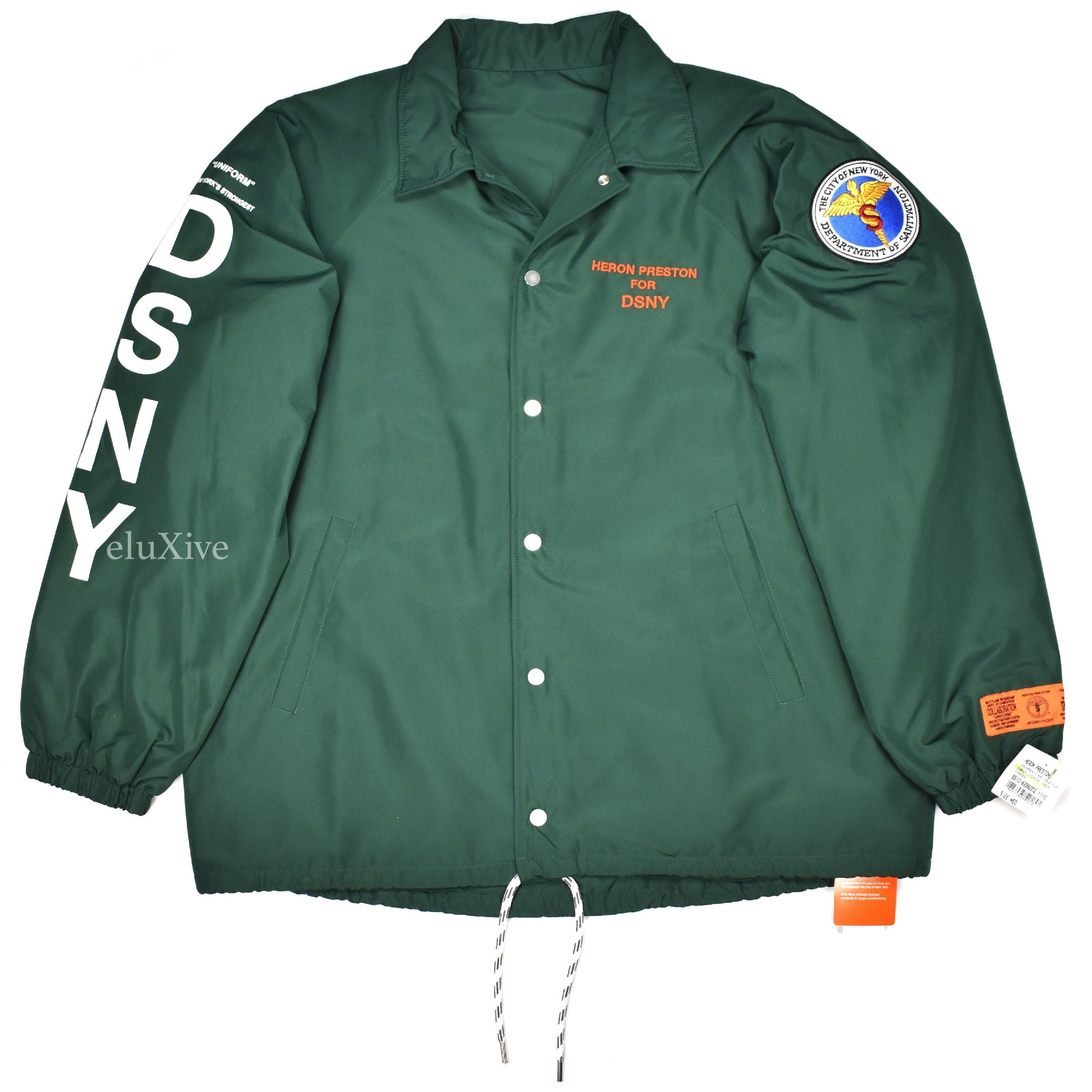 Heron Preston SAMPLE DSNY Logo Coach's Jacket Mac Miller DS | Grailed