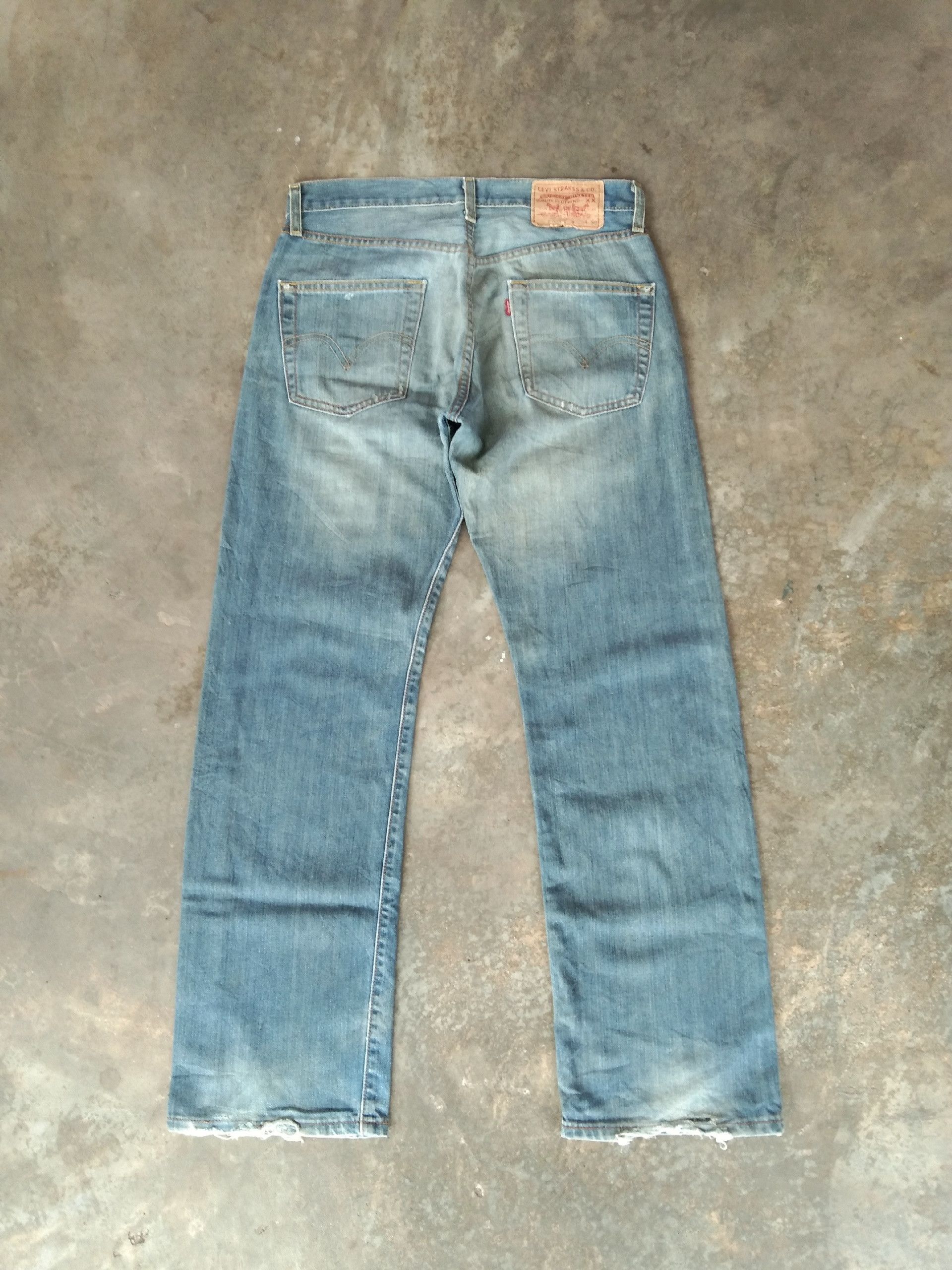 Vintage Vintage Levi's 501 Distressed Jeans 30x29 | Grailed