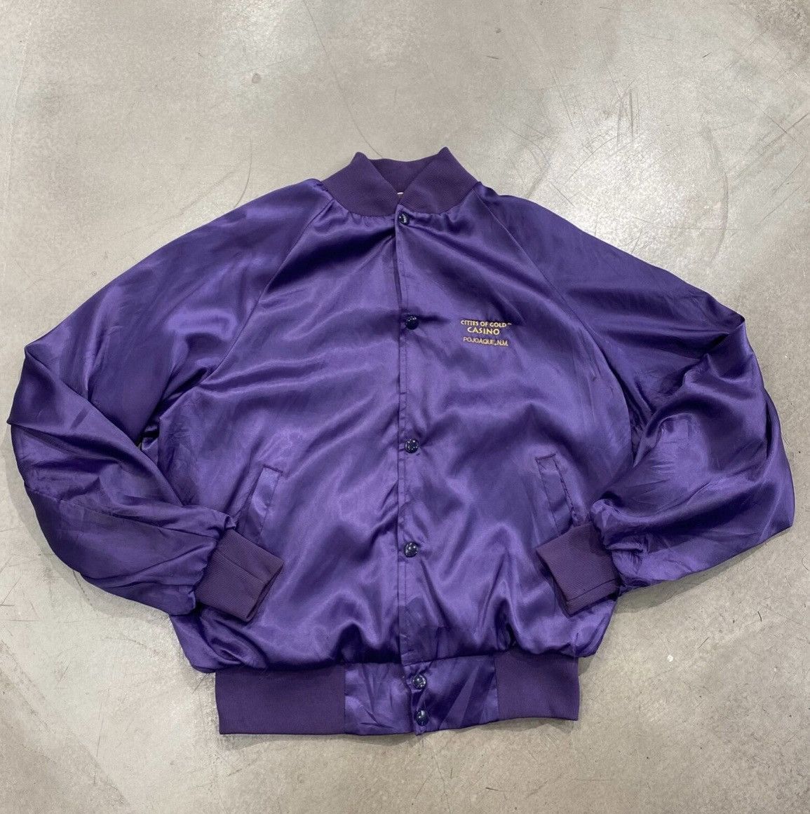 Vintage Vintage ‘Cities of Gold’ Satin Bomber | Grailed