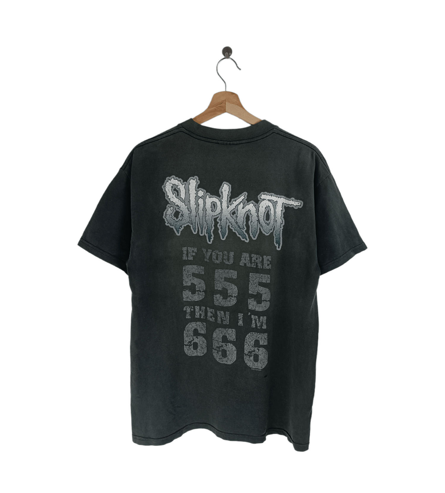 Vintage VINTAGE '01 SLIPKNOT 'HERETIC 555 AND I'M 666' TEE | Grailed