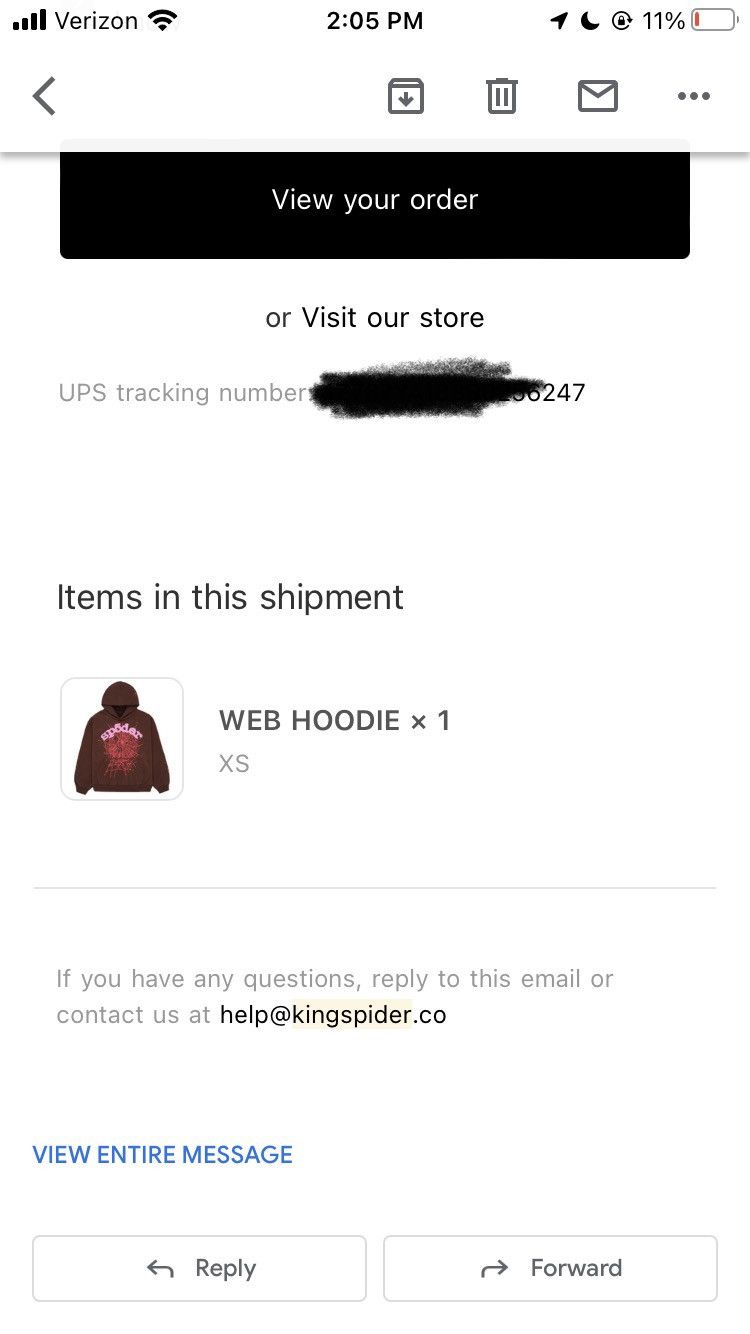 Spider Worldwide Web Hoodie with receipt | Grailed