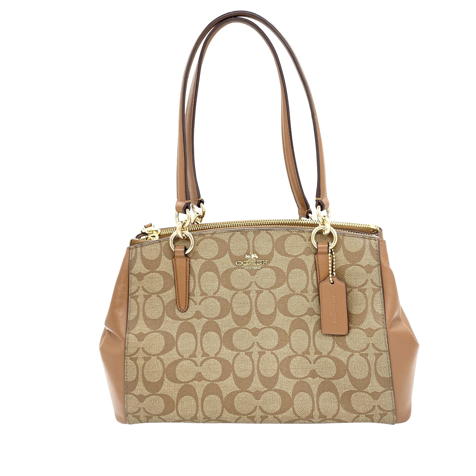 Coach Coach Christie Signature Canvas Shoulder Bag Canvas Shoulder Bag ...