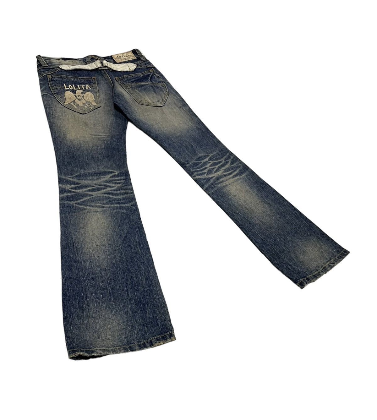 Japanese Brand Vintage Lolita Japan Flare Jeans Low rise | Grailed