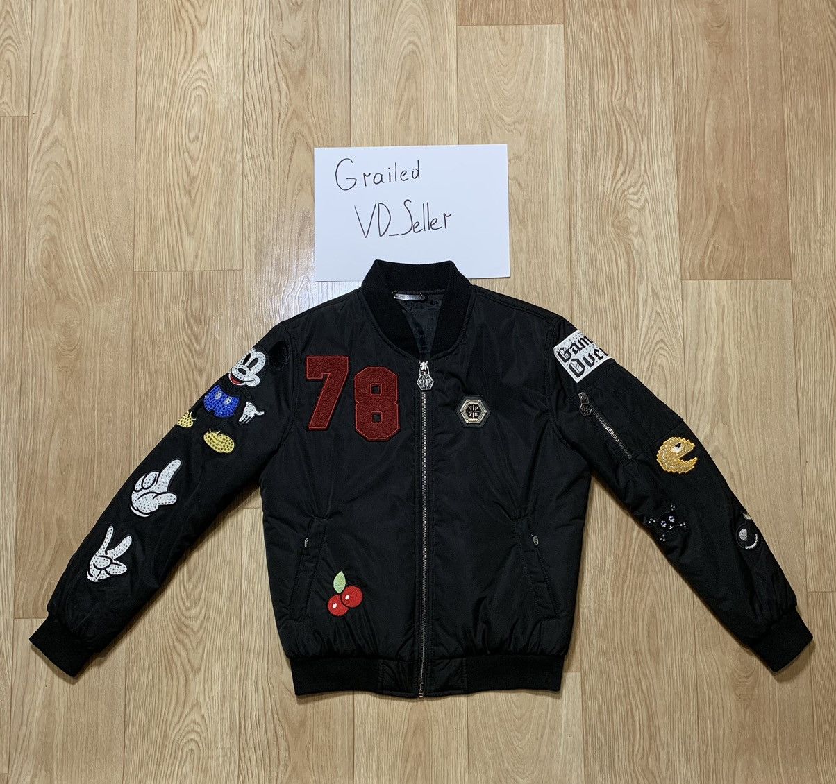 Mickey Mouse Philipp Plein Mickey Mouse Pac-Man Bomber Jacket | Grailed