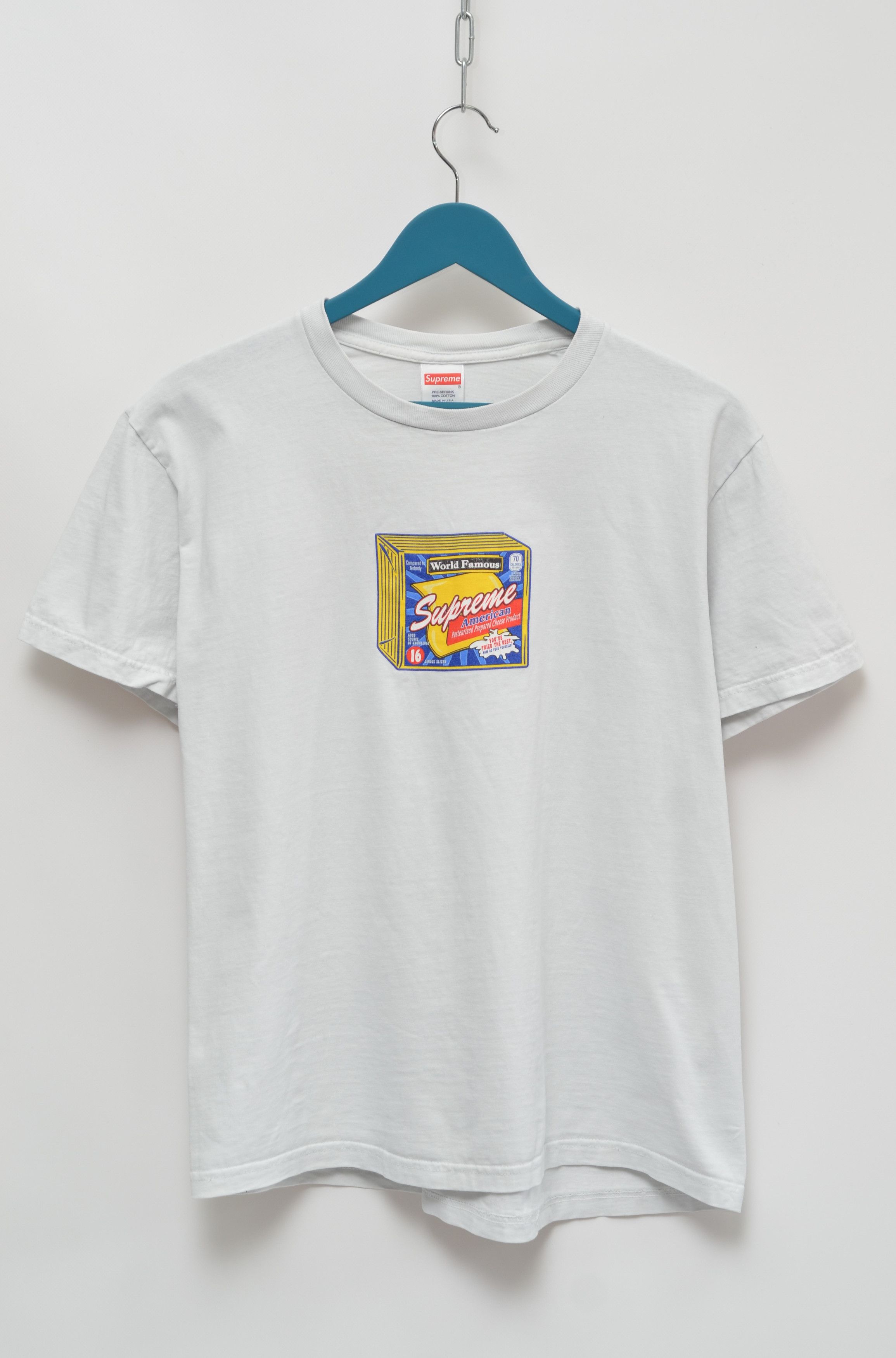 Supreme SUPREME Cheese Box Logo World Famous Tee Shirt Made in USA ...