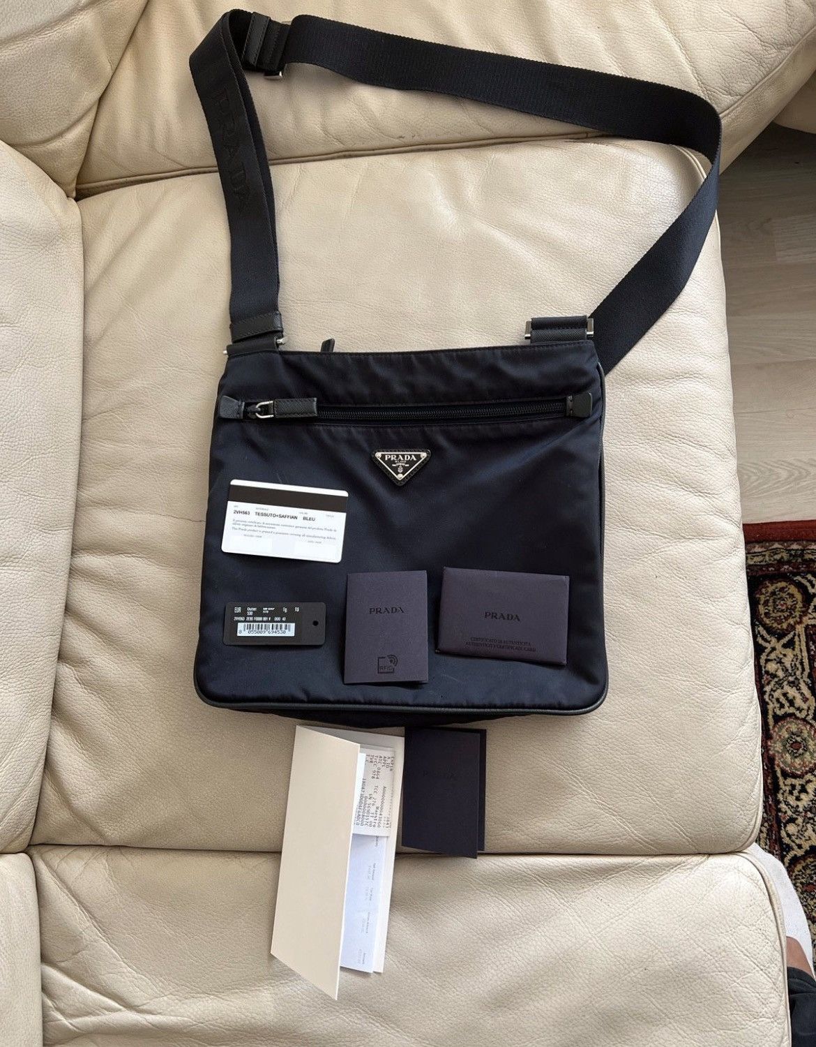 Prada Prada Messenger Bag deep blue | Grailed