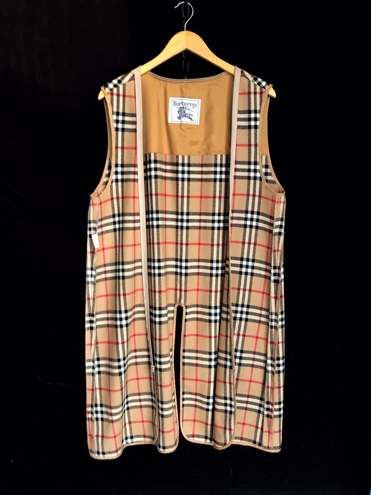 Burberry Prorsum Iconic Nova Checked Wool Long Lining Inner For ...