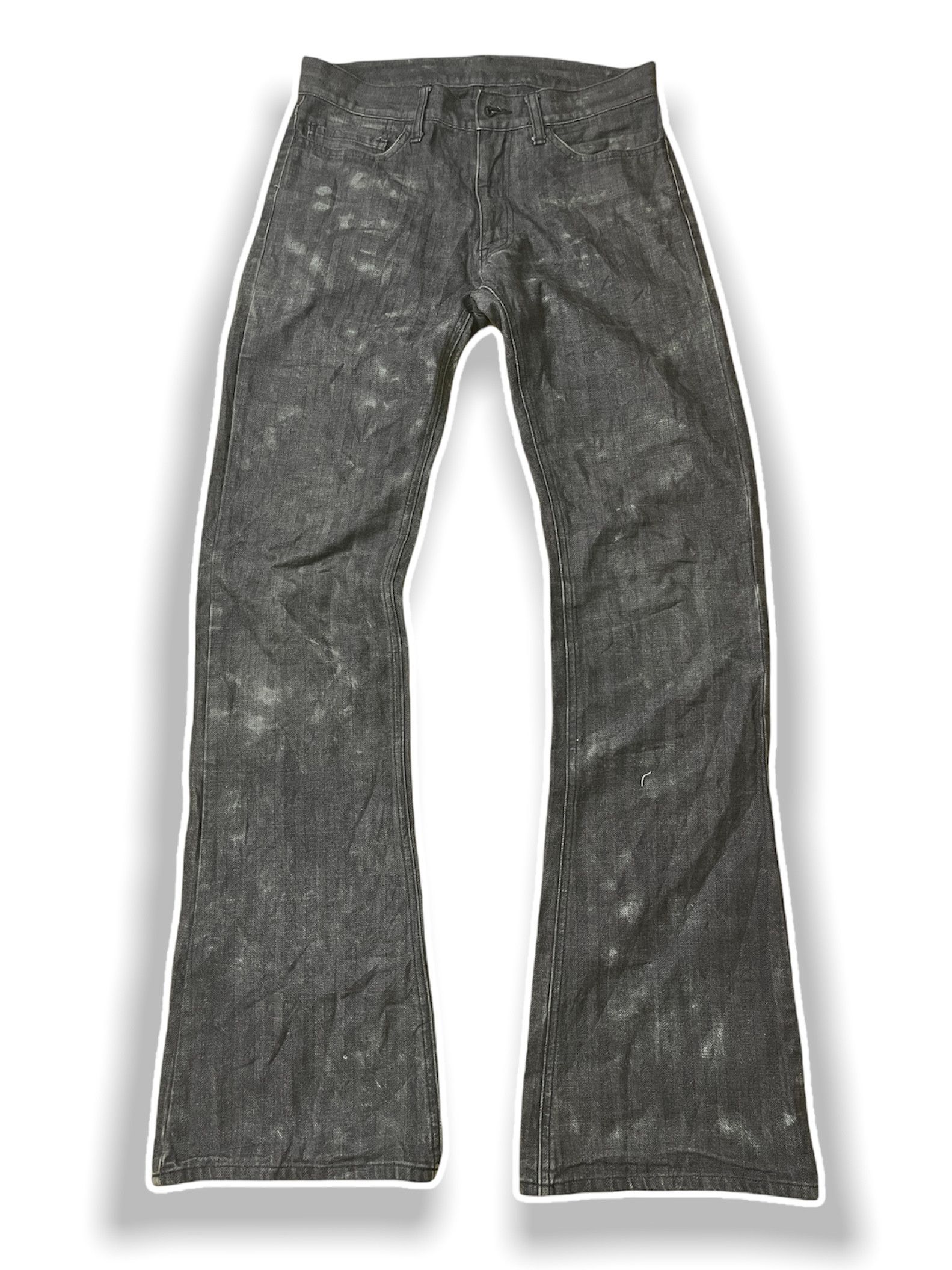 Avant Garde × Japanese Brand Distressed EDGE RUPERT Flare Denim Jeans ...
