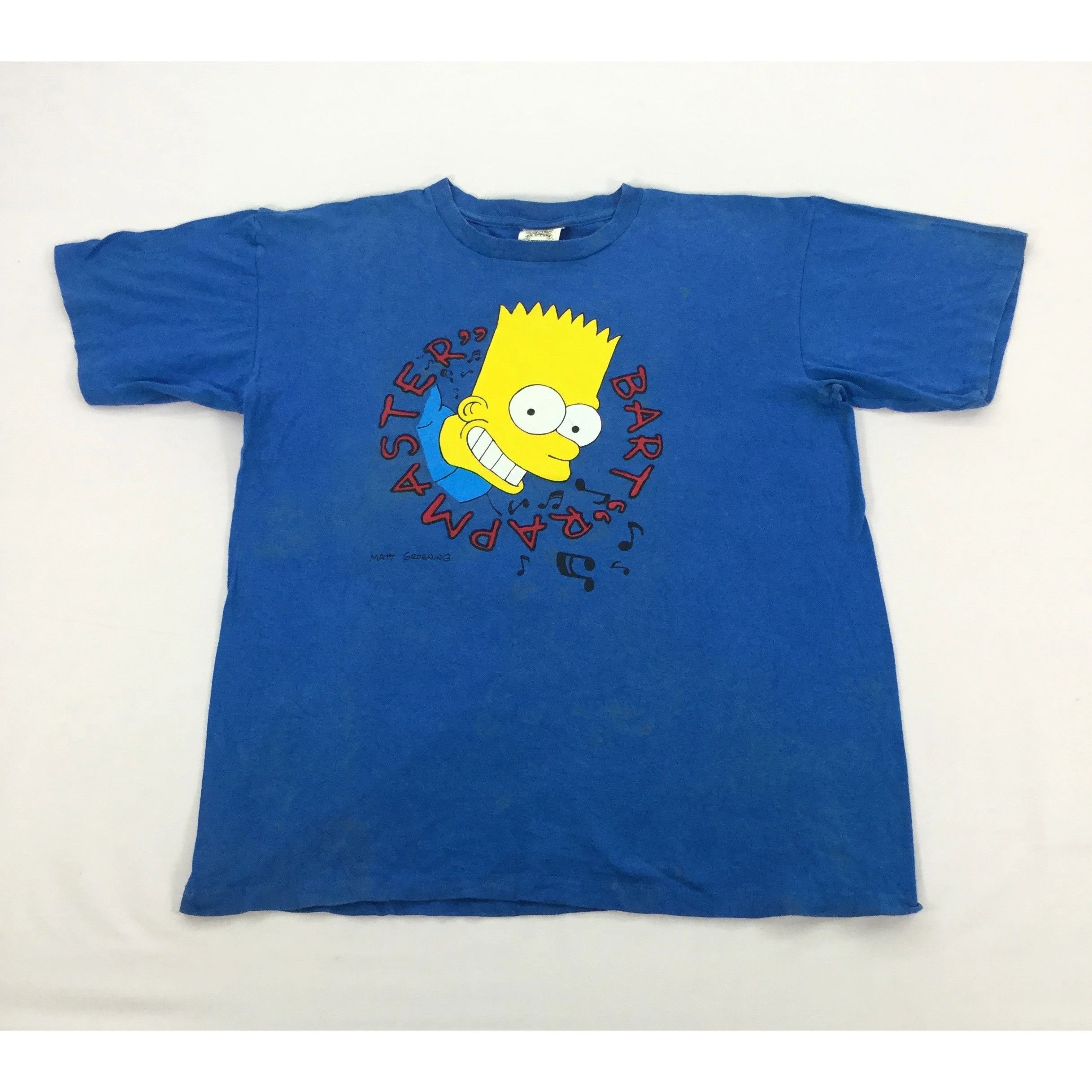 Movie × The Simpsons × Vintage Vintage Bart Simpsons Rap Master Cartoon ...