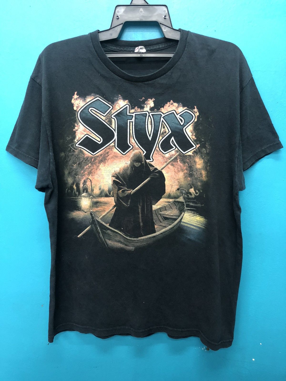 Band Tees × Made In Usa × Vintage Metal band tee STYX very Rare printed ...