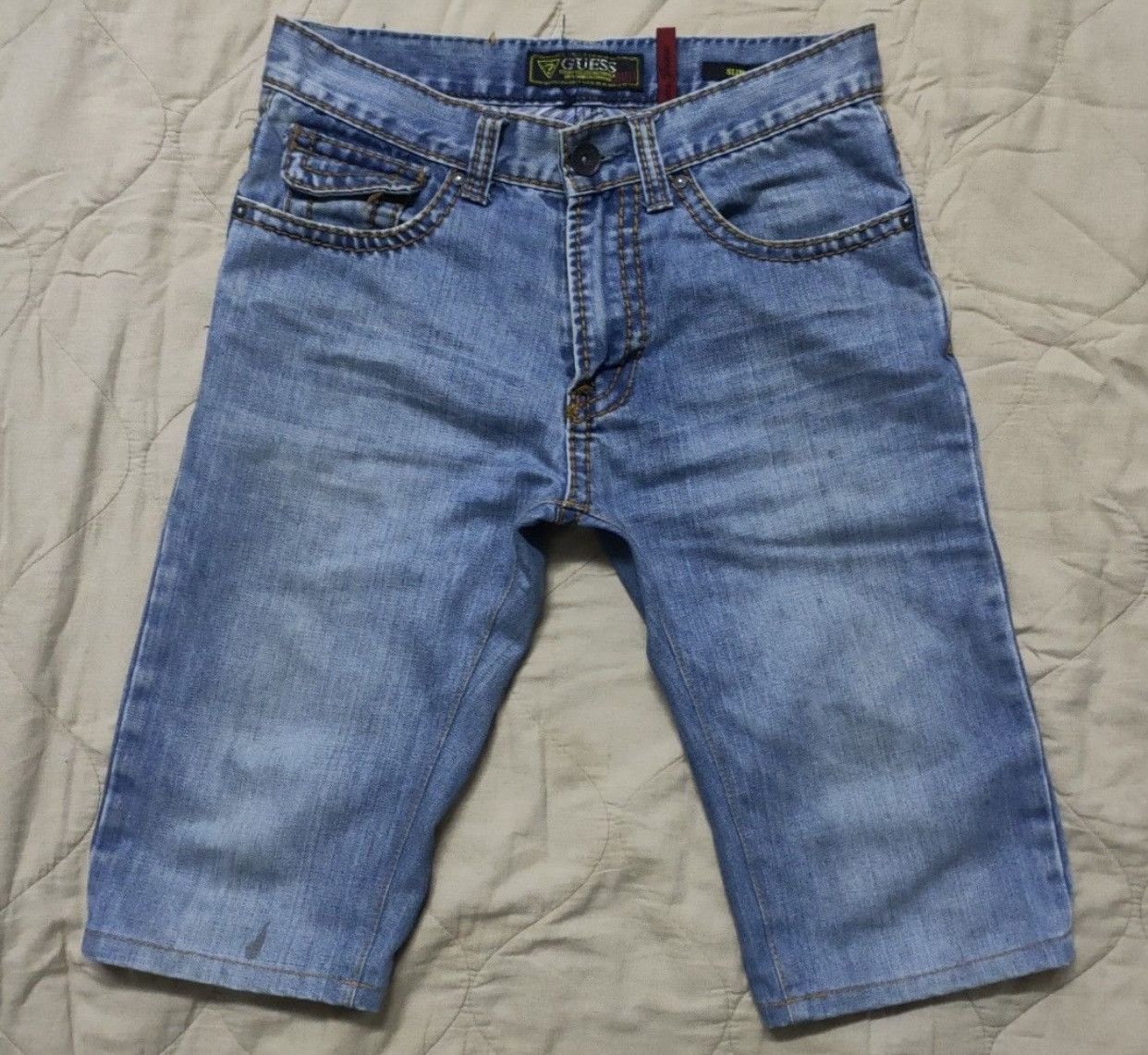 Guess × Streetwear FIRE 🔥🔥 GUESS FLARE JEANS SHORT DENIM STREET FASHION ...