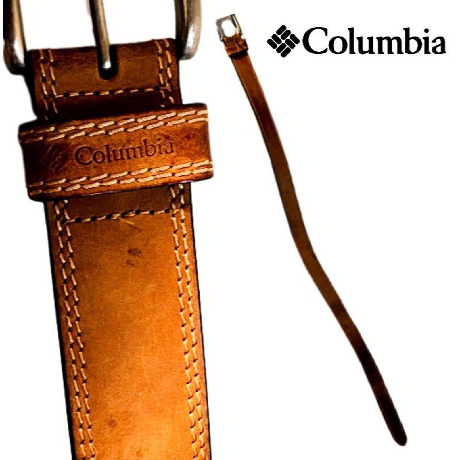 Columbia Columbia Mens Genuine Double Stitched Buckle Leather Belt ...