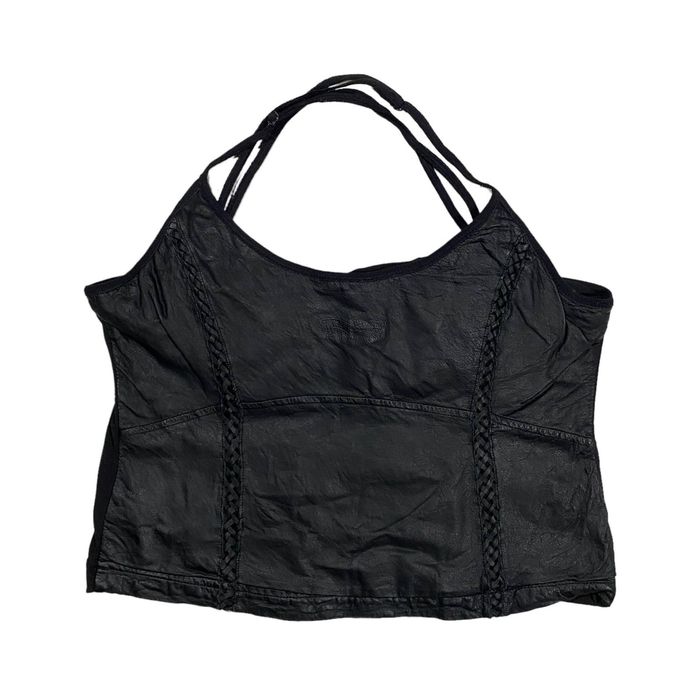 Vintage Harley Davidson Leather Halter Top Cross Back | Grailed