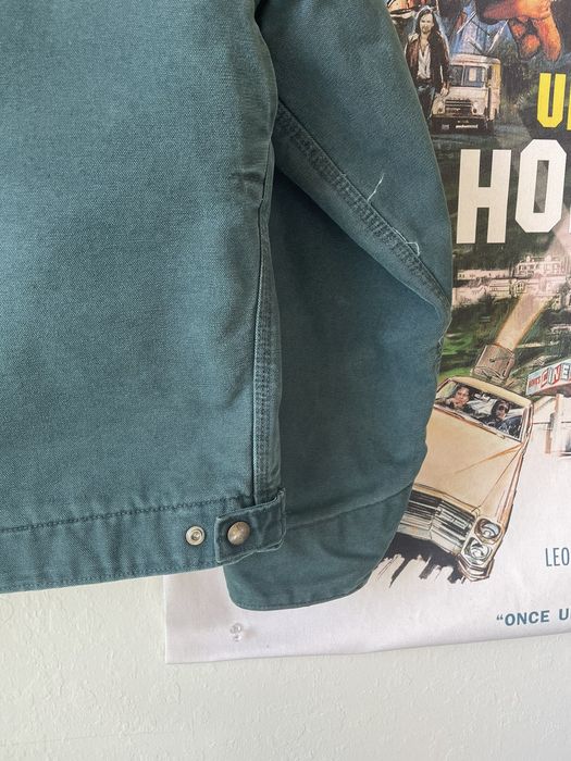 Vintage Carhartt Detroit Jacket J43 HTG Hunter Green Carhartt Jacket | Grailed