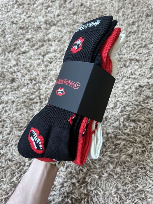 Chrome Hearts Chrome Hearts Matty Boy Chomper Sock 3-Pack | Grailed