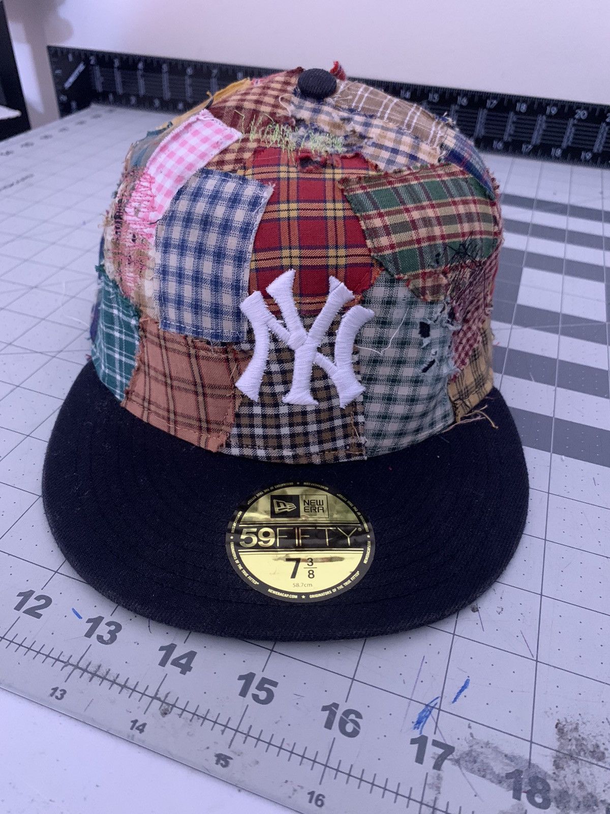 New Era NY Patchwork Fitted | Grailed