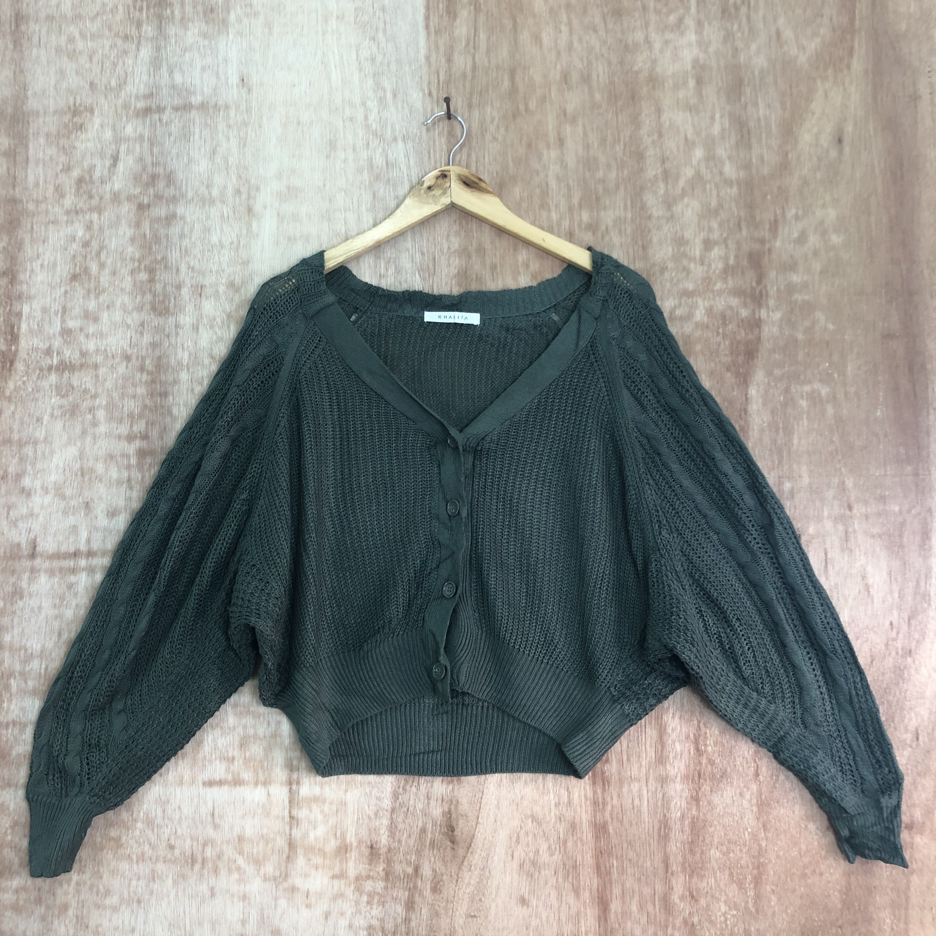 Other Khalita Mesh Net Bat Wing Crochet Cardigan | Grailed