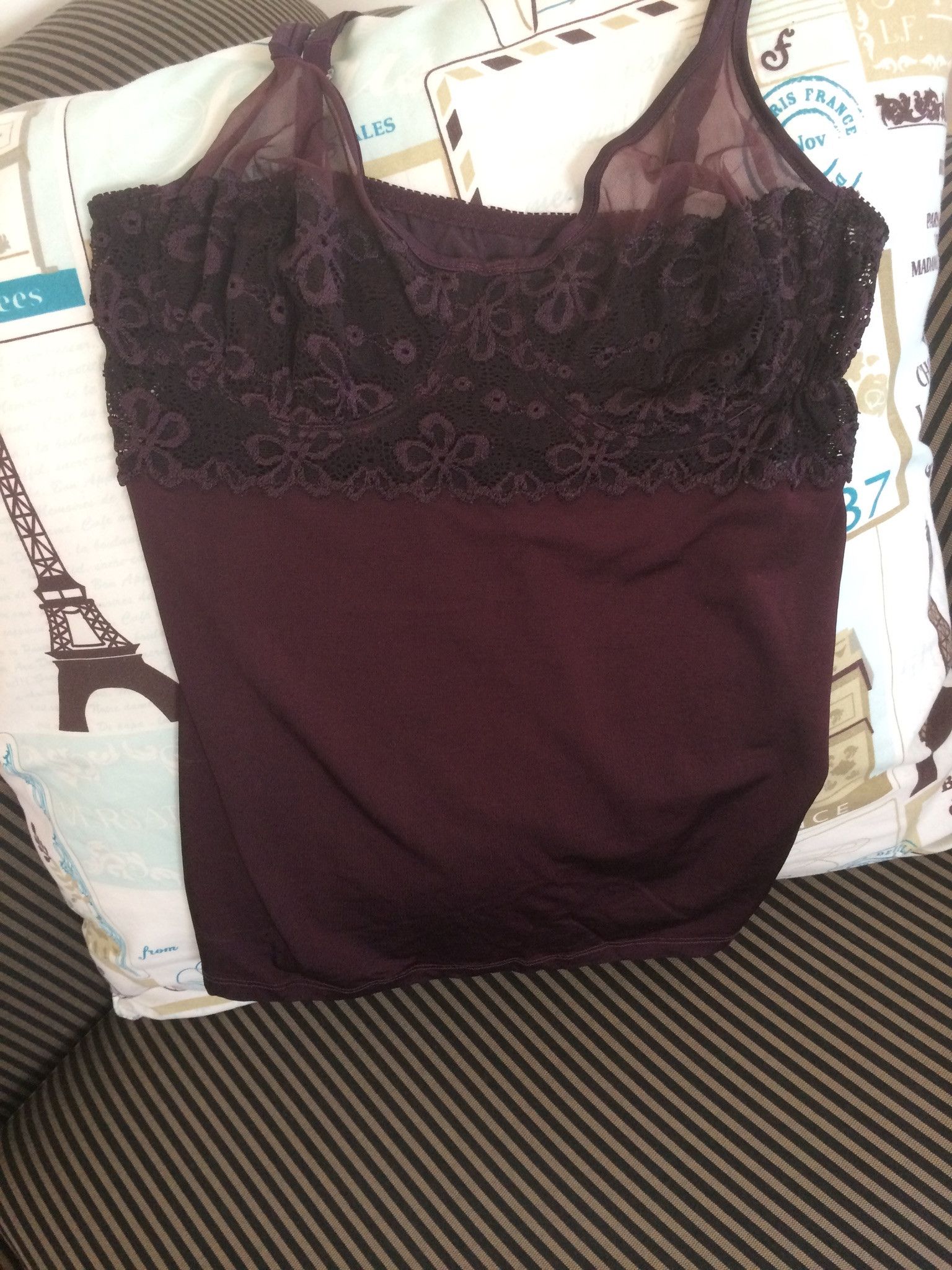 Luxury × Other Nina Von C Lace Underwire Bra Tank Cami 34B | Grailed