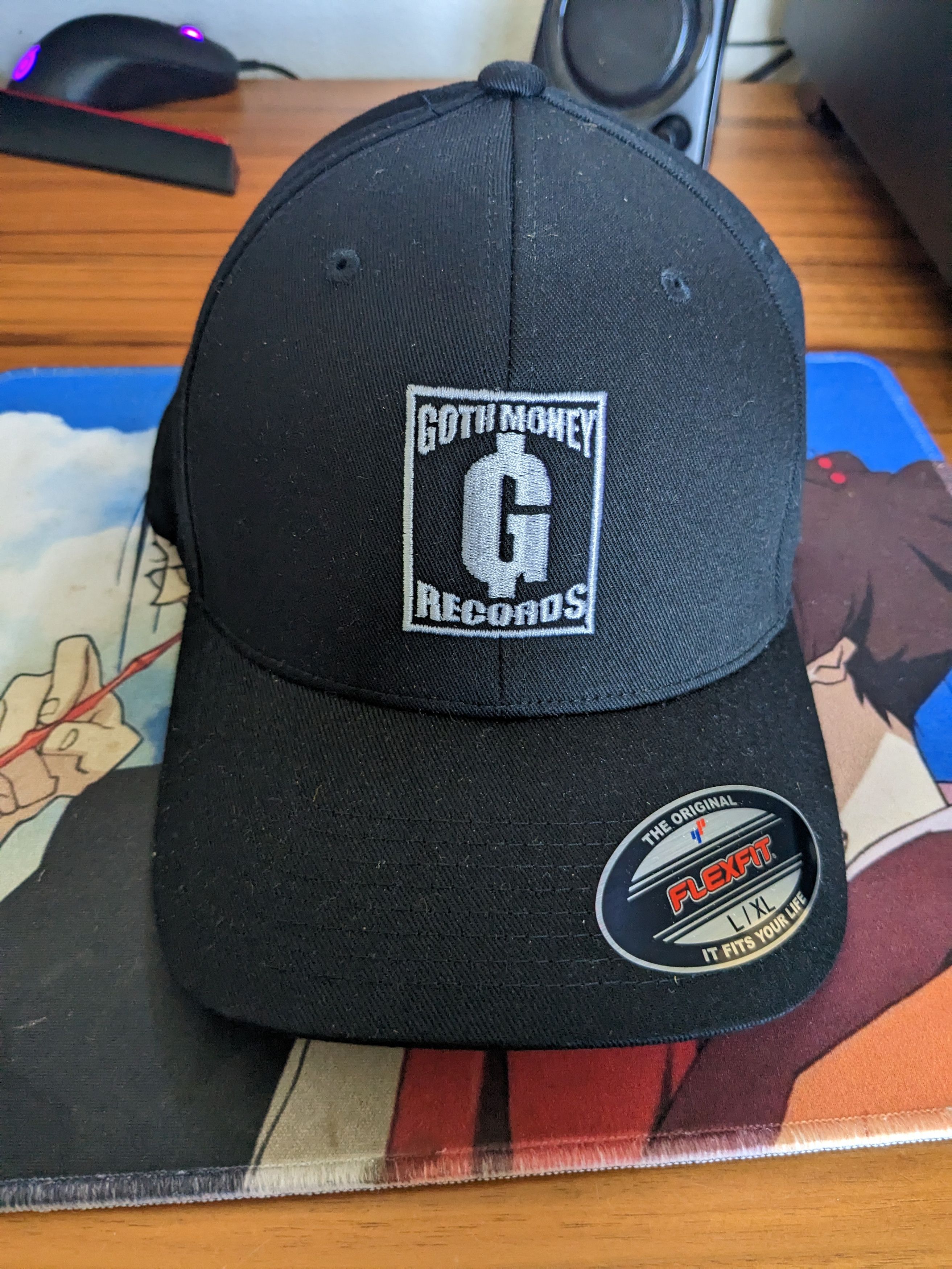 Drain Gang × Goth Money × Sad Boys GMR LOGO DOVE HAT - BLACK | Grailed
