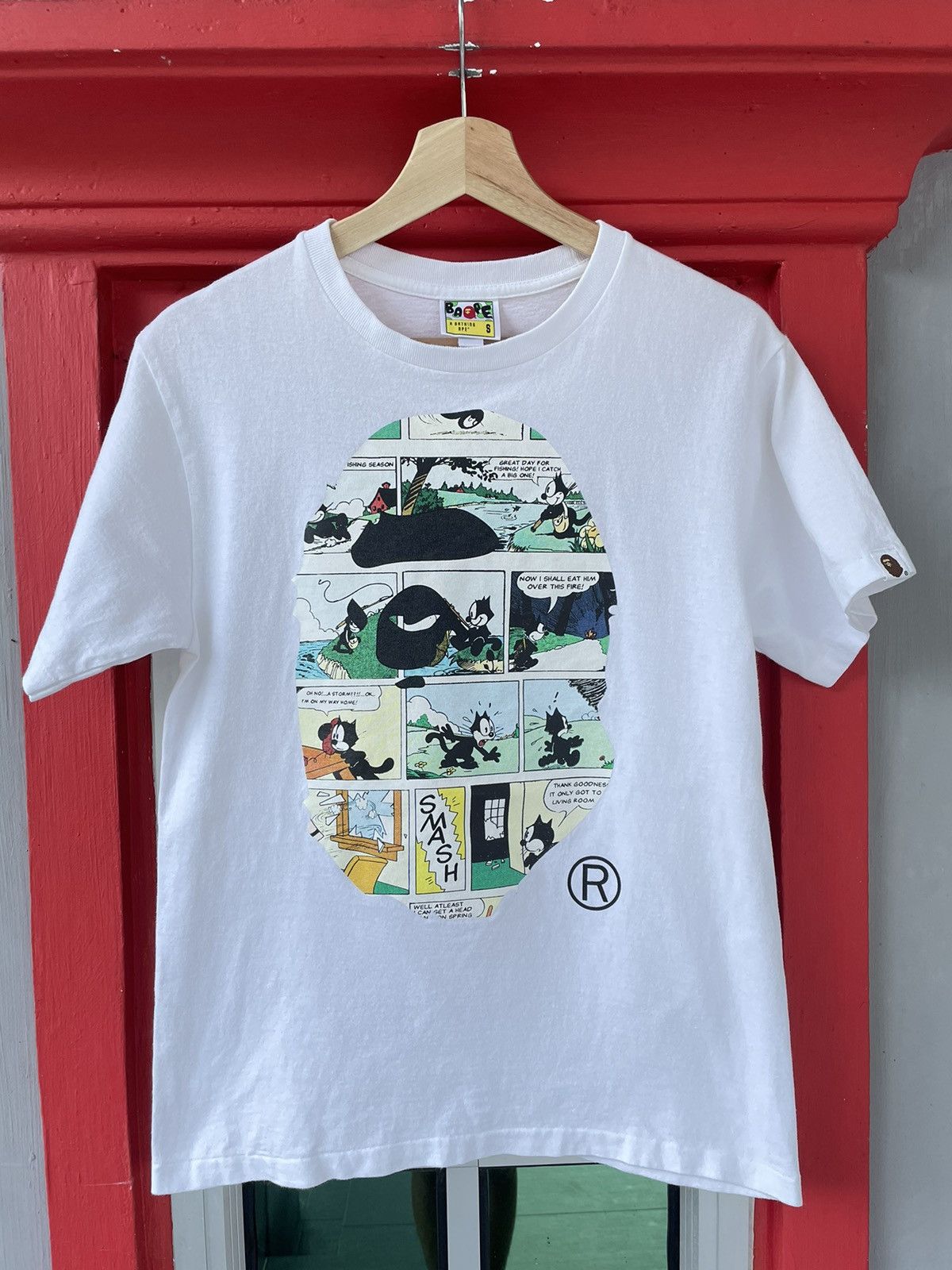 Bape Bape x Felix The Cat Big Ape Head Tee | Grailed